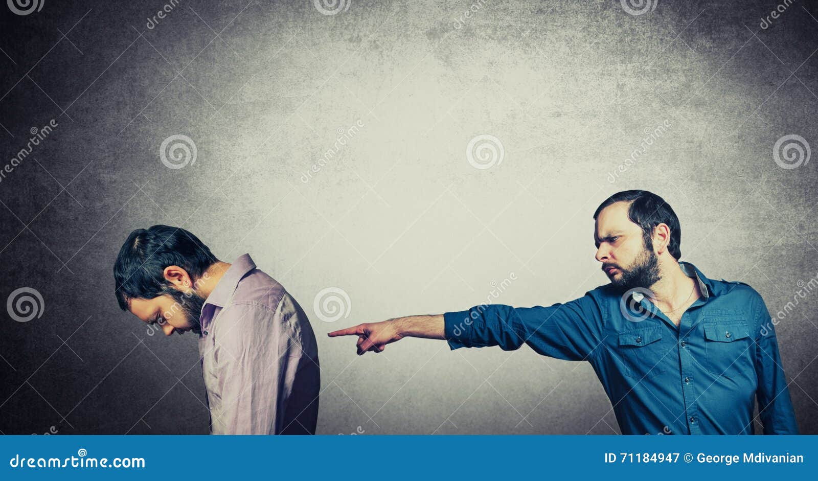 Men pointing on each other stock image. Image of facial - 71184947