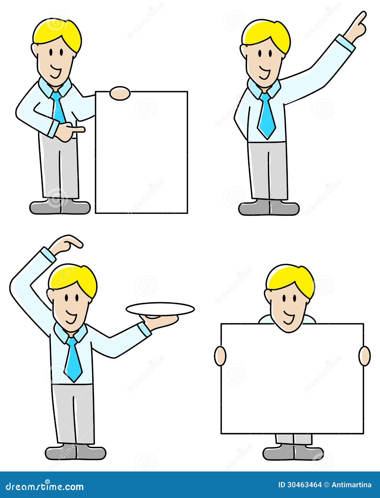 Men pointing out stock vector. Illustration of happy - 30463464