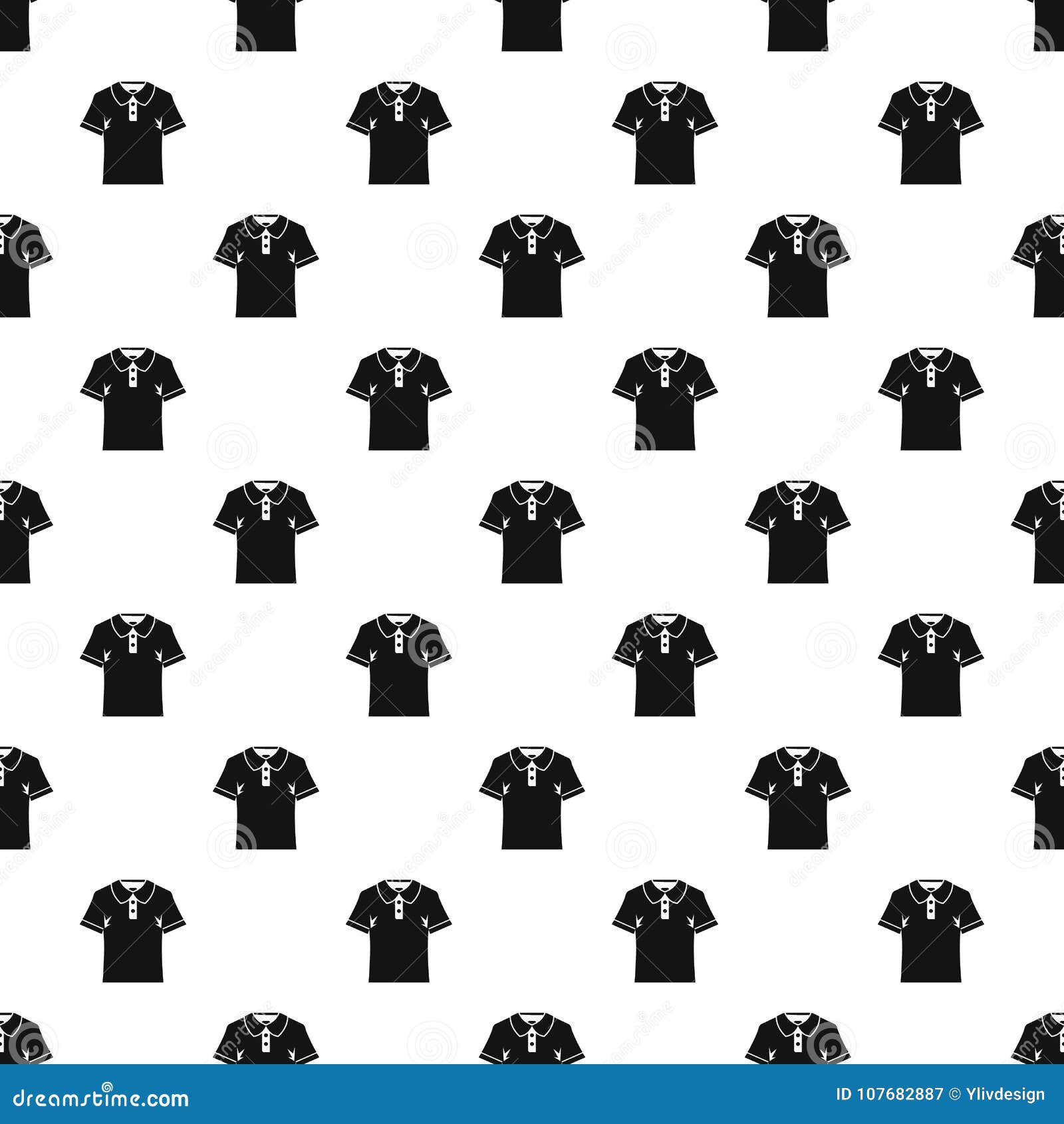 Men Polo Shirt Pattern Vector Stock Vector - Illustration of repeating ...
