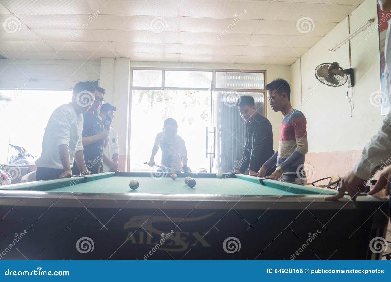 Men In Pool Hall Picture. Image: 84928166