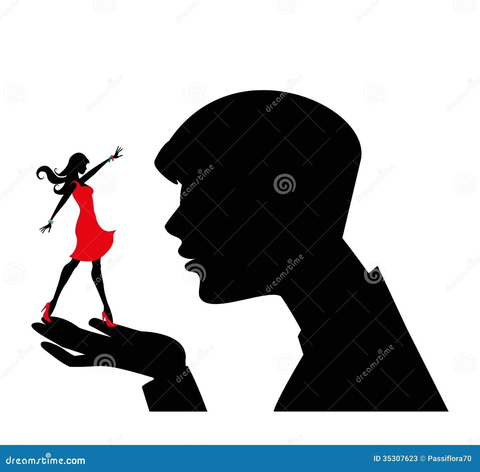 The men and the power stock illustration. Illustration of love - 35307623