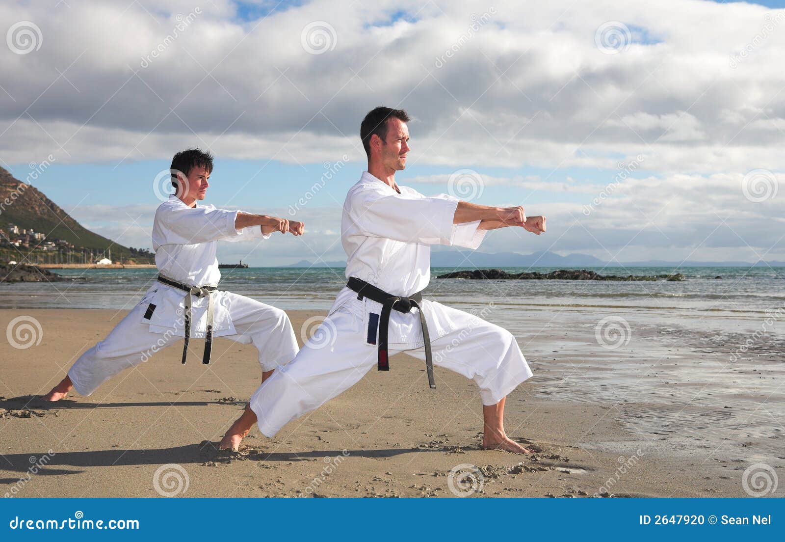 Men practicing Karate stock photo. Image of clouds, male - 2647920
