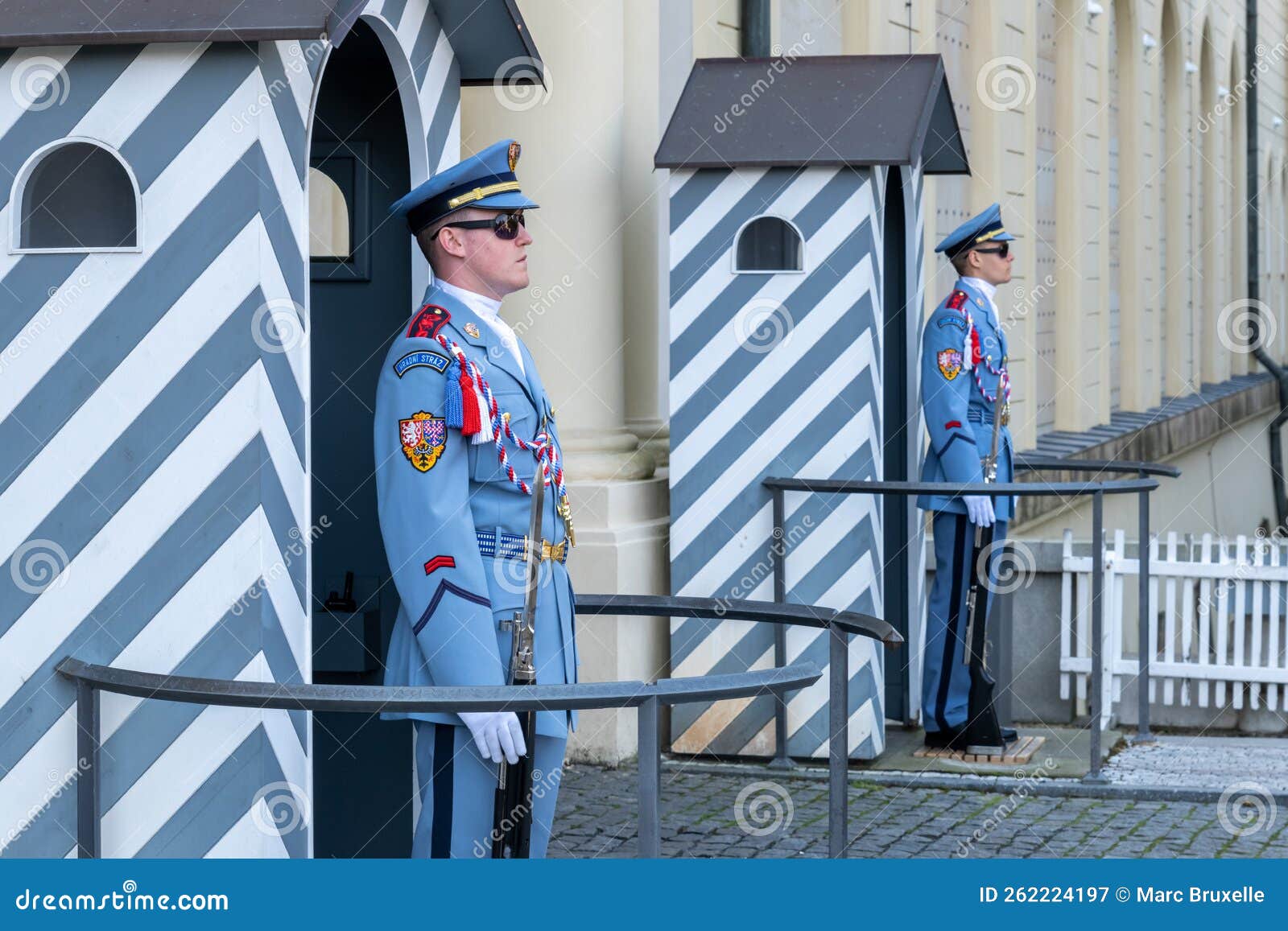 Men from the Prague Castle Guard Standing in Front of Booth Editorial ...