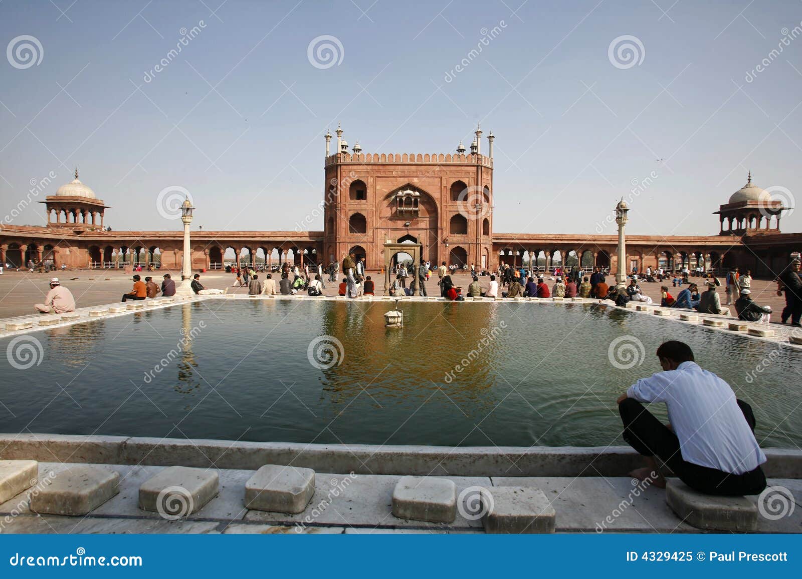 Men at Prayer Time at Jama Masjid Editorial Image - Image of jama ...