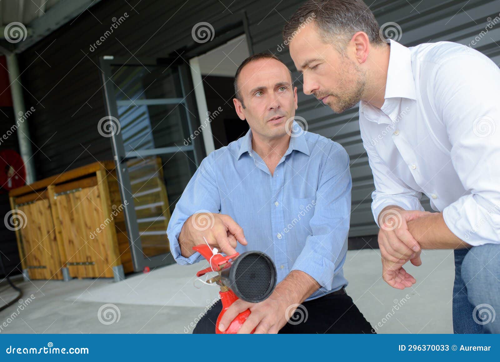 Men preventing fire stock image. Image of method, control - 296370033
