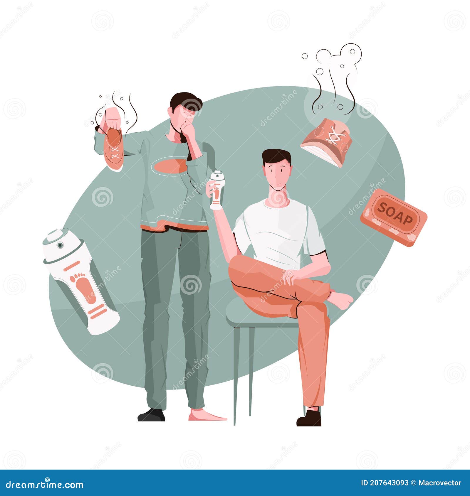 Smelly Feet Problem Composition Stock Illustration - Illustration of ... Smelly Feet Problem Composition Stock Illustration - Illustration of ...