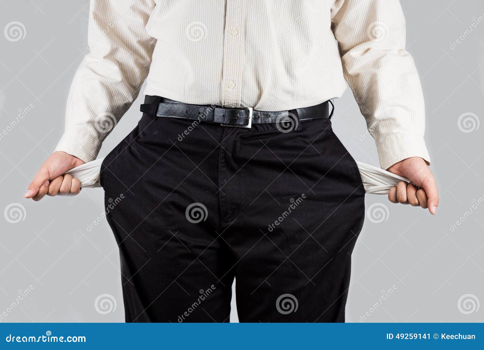 Men Pulling Out His Empty Pockets Stock Image - Image of pointing ...