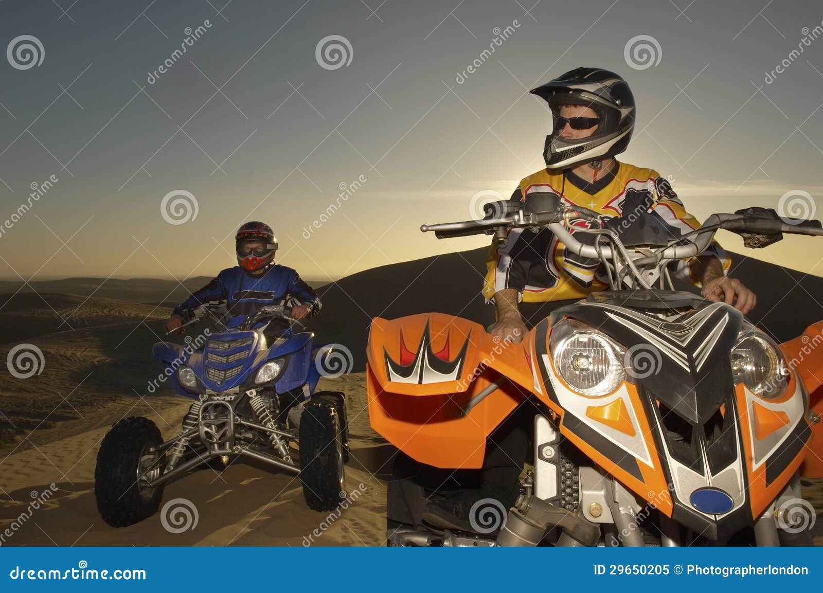 Men on Quad Bikes stock image. Image of race, leisure - 29650205