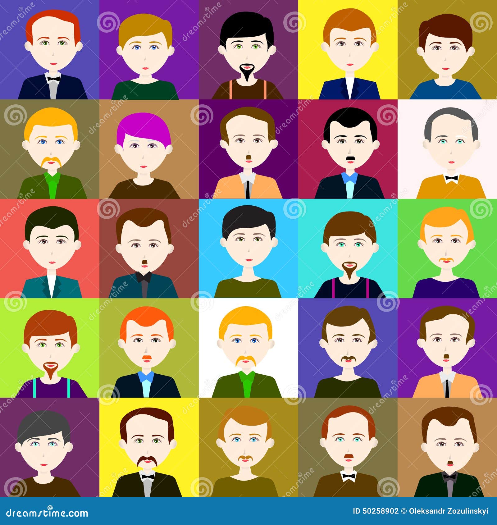 25 men Raster 4 4 4 stock illustration. Illustration of male - 50258902