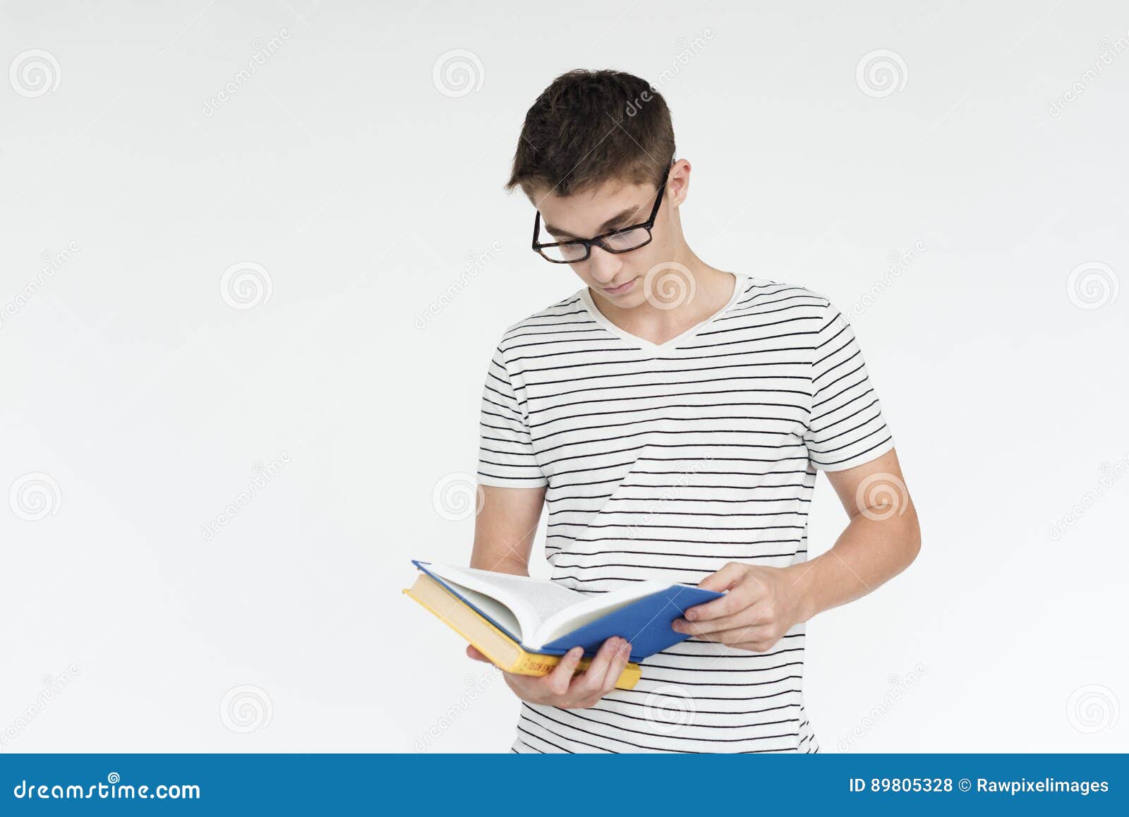 Men Read Book Hobby Leisure Concept Stock Photo - Image of portrait ...