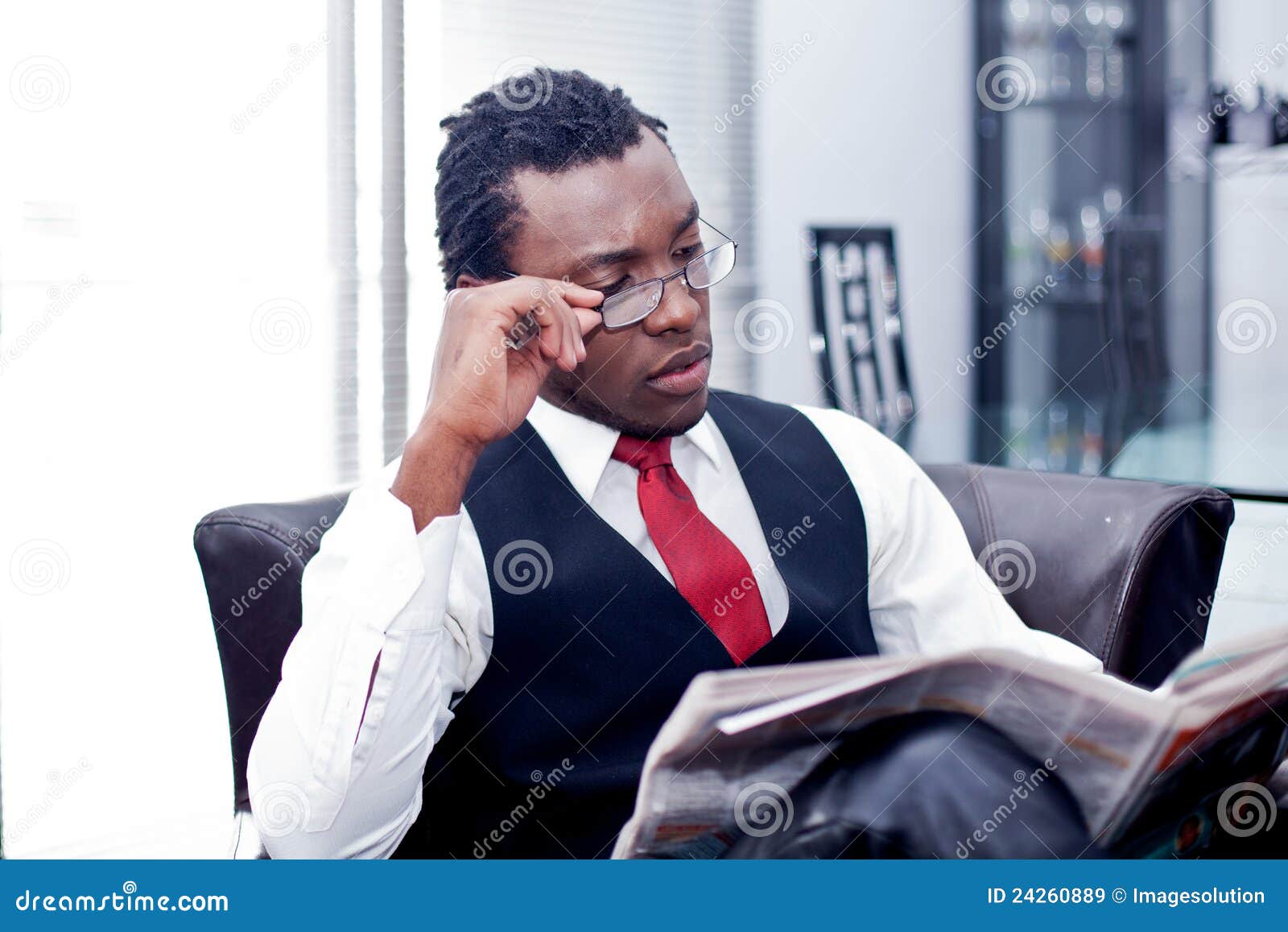 Men reading the news paper stock image. Image of reading - 24260889