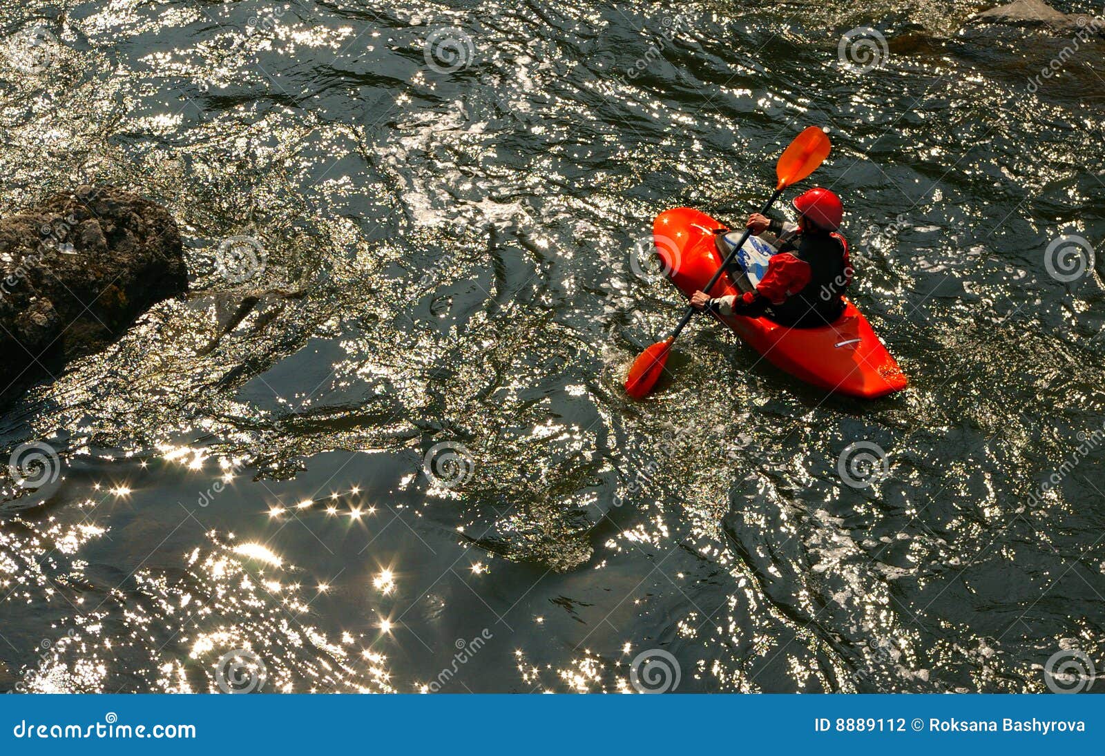 The men in the red kayak stock photo. Image of boat, float - 8889112