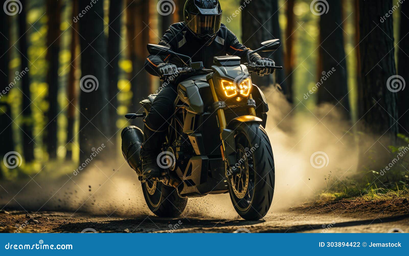 Men Riding Motorcycles in the Outdoors, Experiencing the Thrill of ...