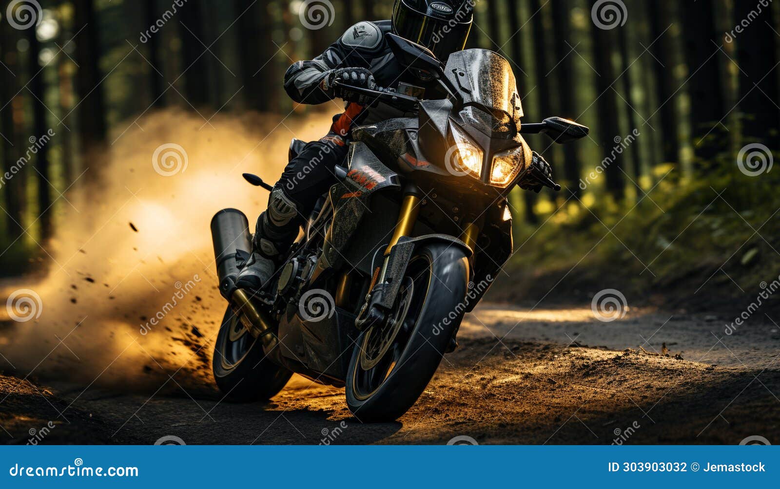 Men Riding Motorcycles in the Outdoors, Experiencing the Thrill of ...