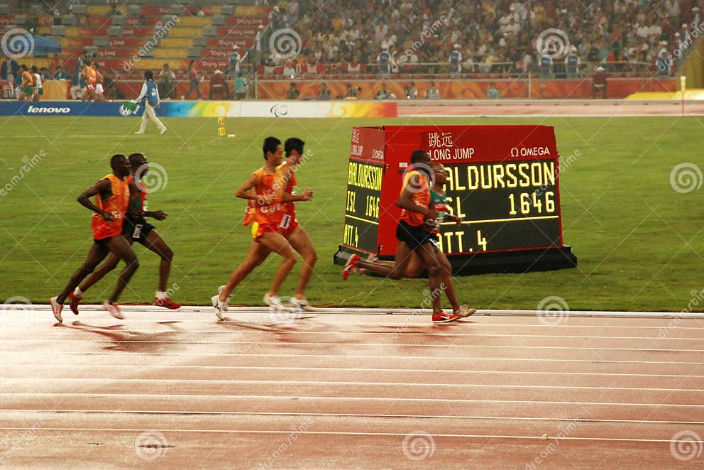 Men s 5,000m race editorial image. Image of 2008, chinese - 6344715