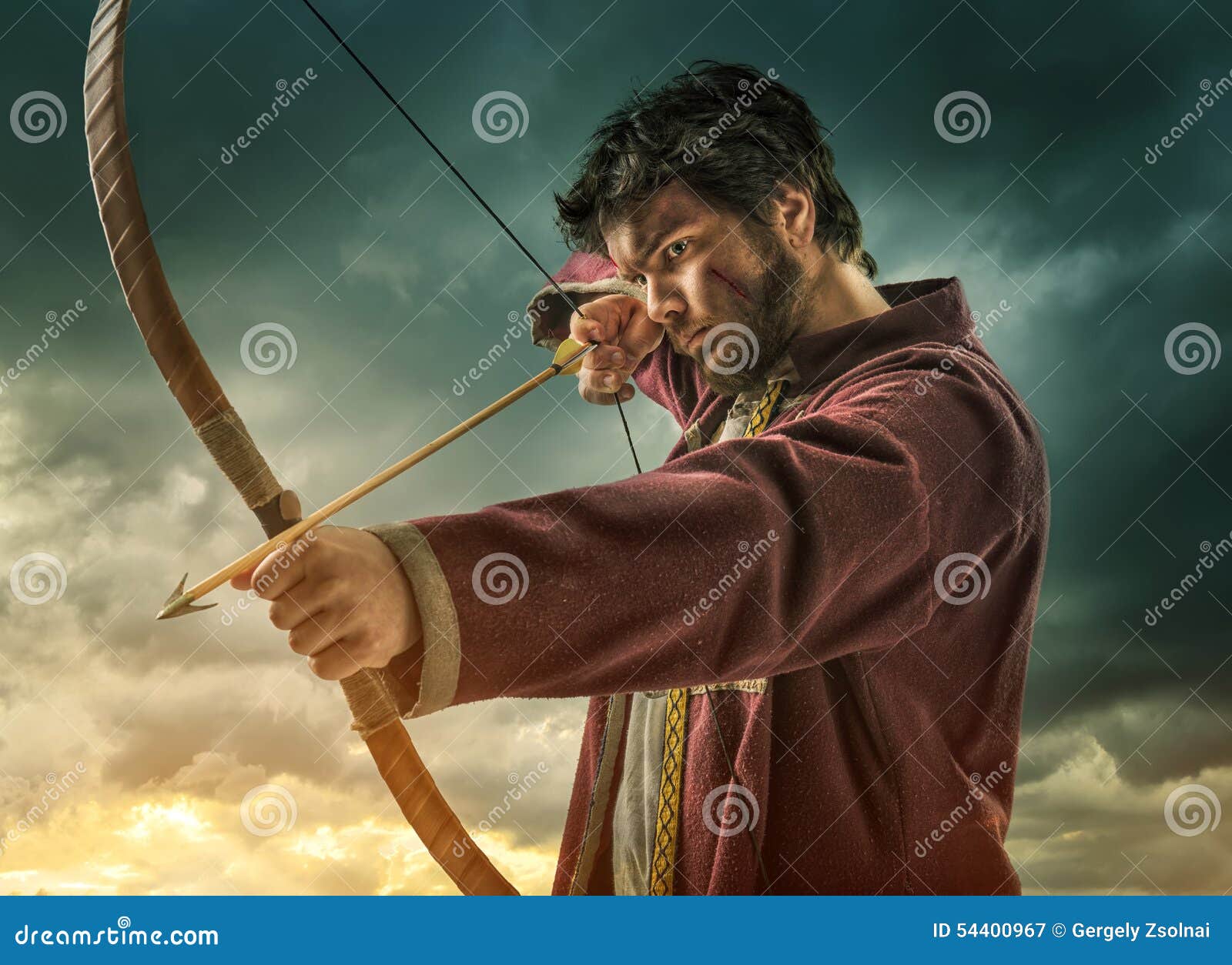 The Men S Archery Target - Close Stock Image - Image of hobby ...
