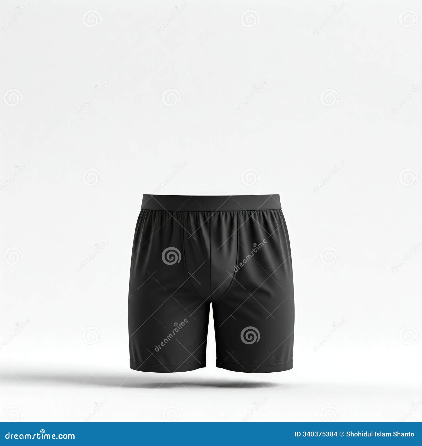Men S Black Blank Boxers Template Showcasing Both Sides on an Invisible ...