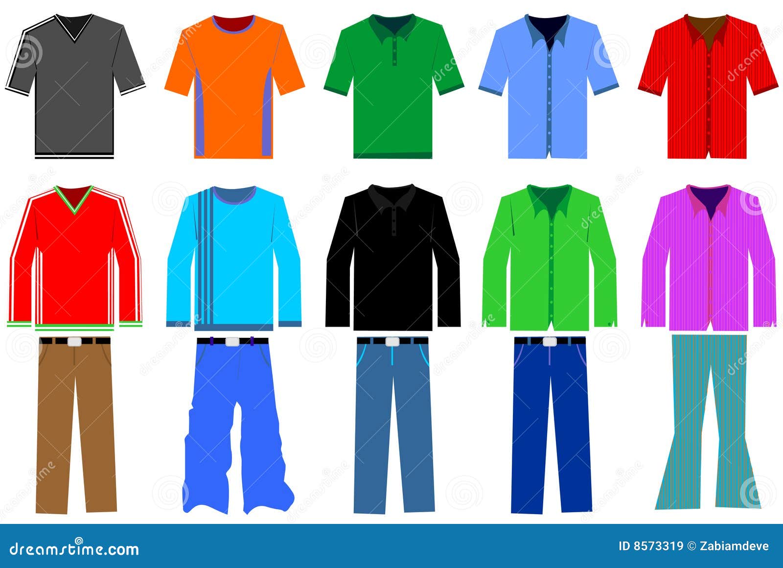 Clothes Illustration Men Stock Illustrations – 57,410 Clothes ...