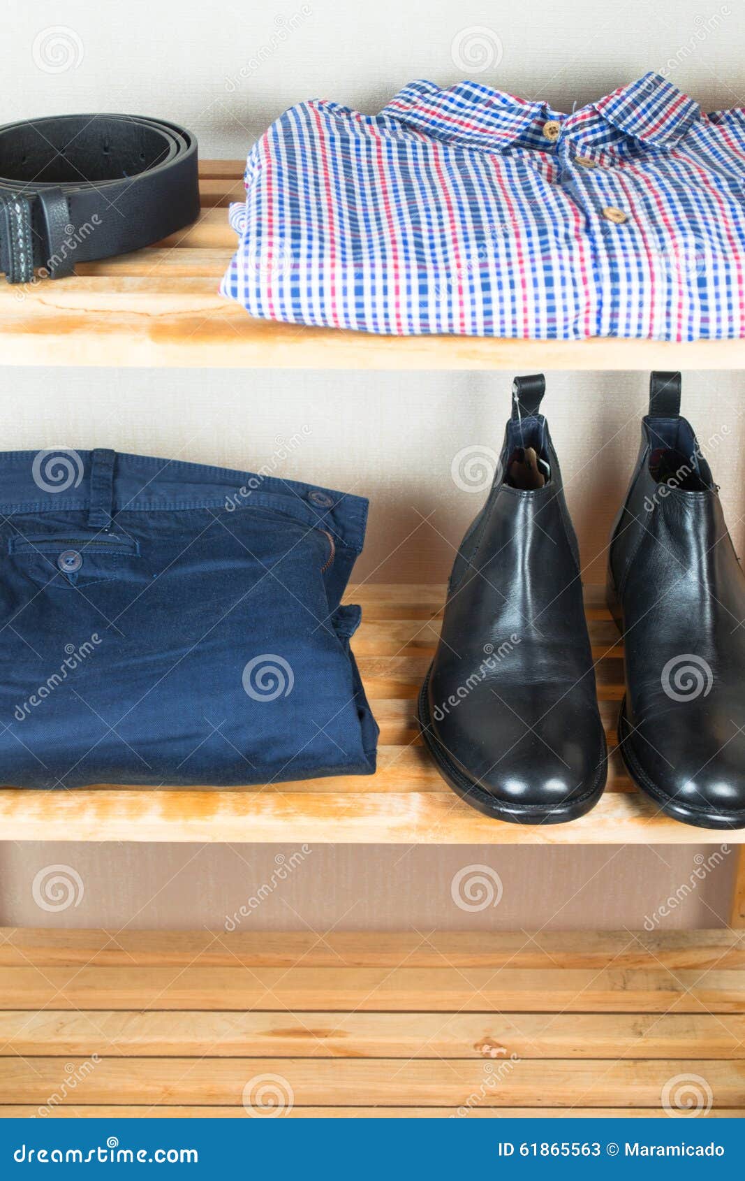 Men s clothes on the shelf stock image. Image of clothes - 61865563