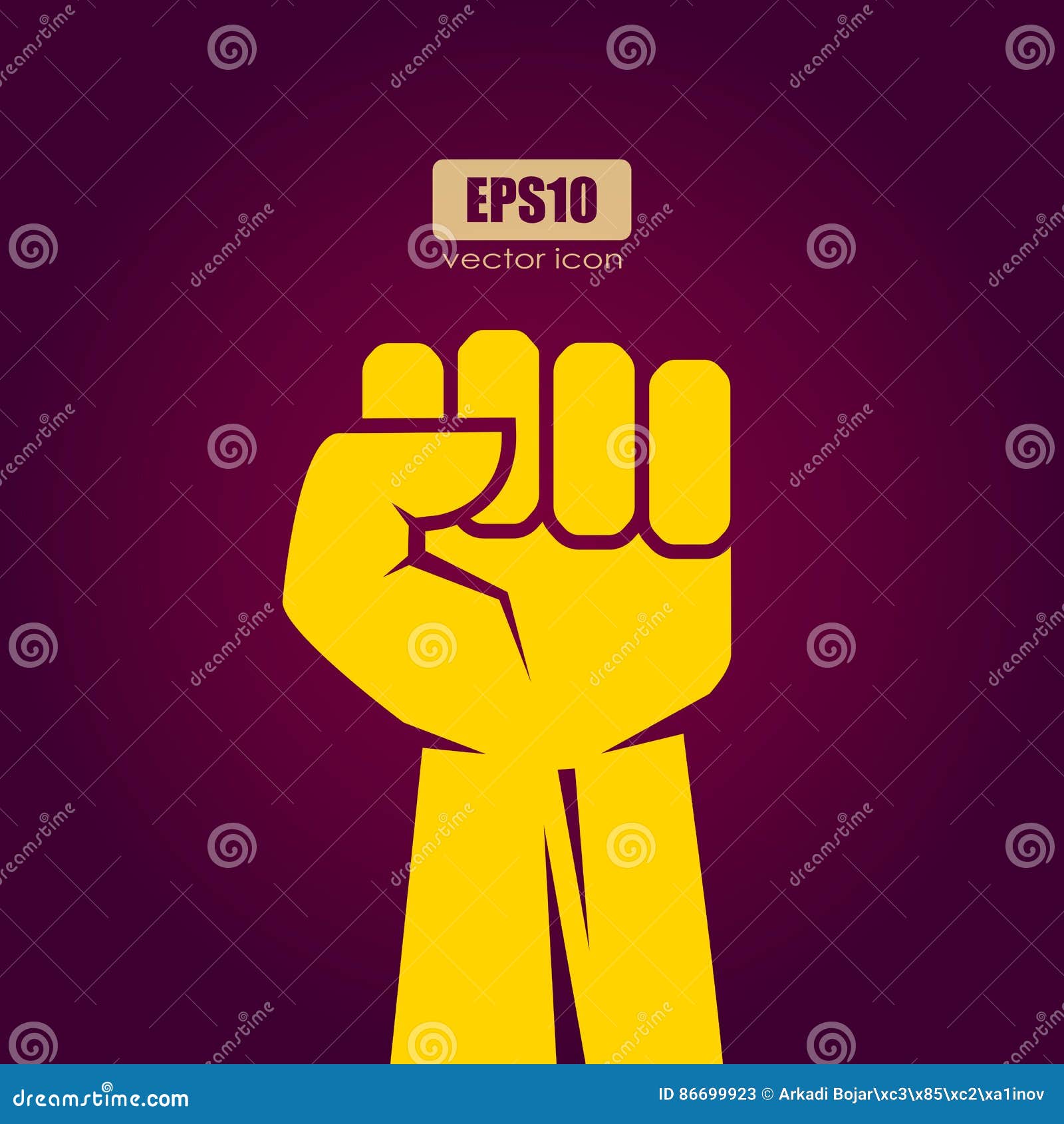 Fist Up Icon Vector | CartoonDealer.com #142274391