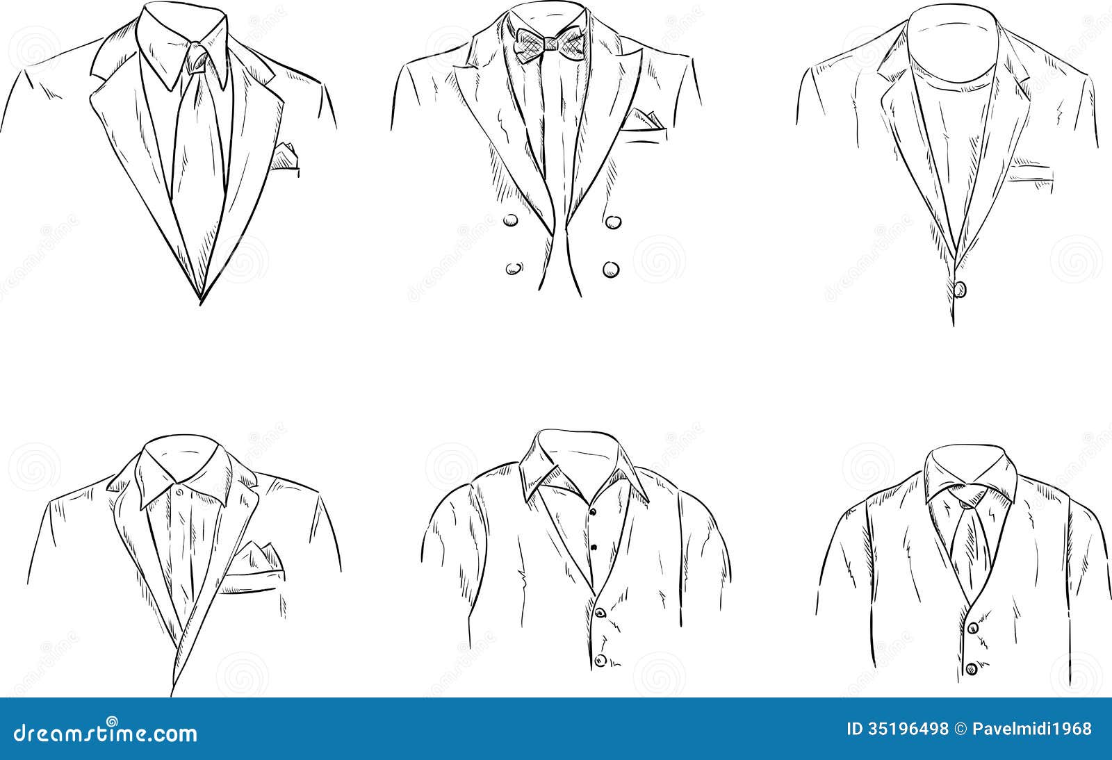 Formal Suit For Men Cartoon Vector | CartoonDealer.com #81300929