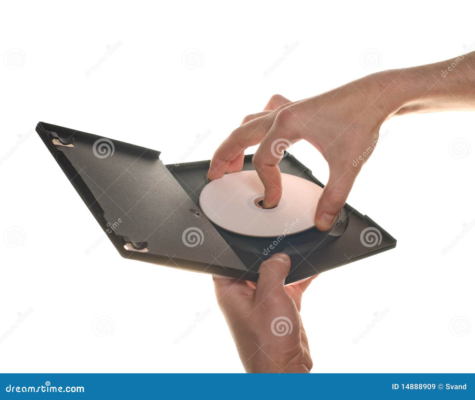 Men S Hand Holding DVD CD Disc Stock Image - Image of hand, disk: 14888909