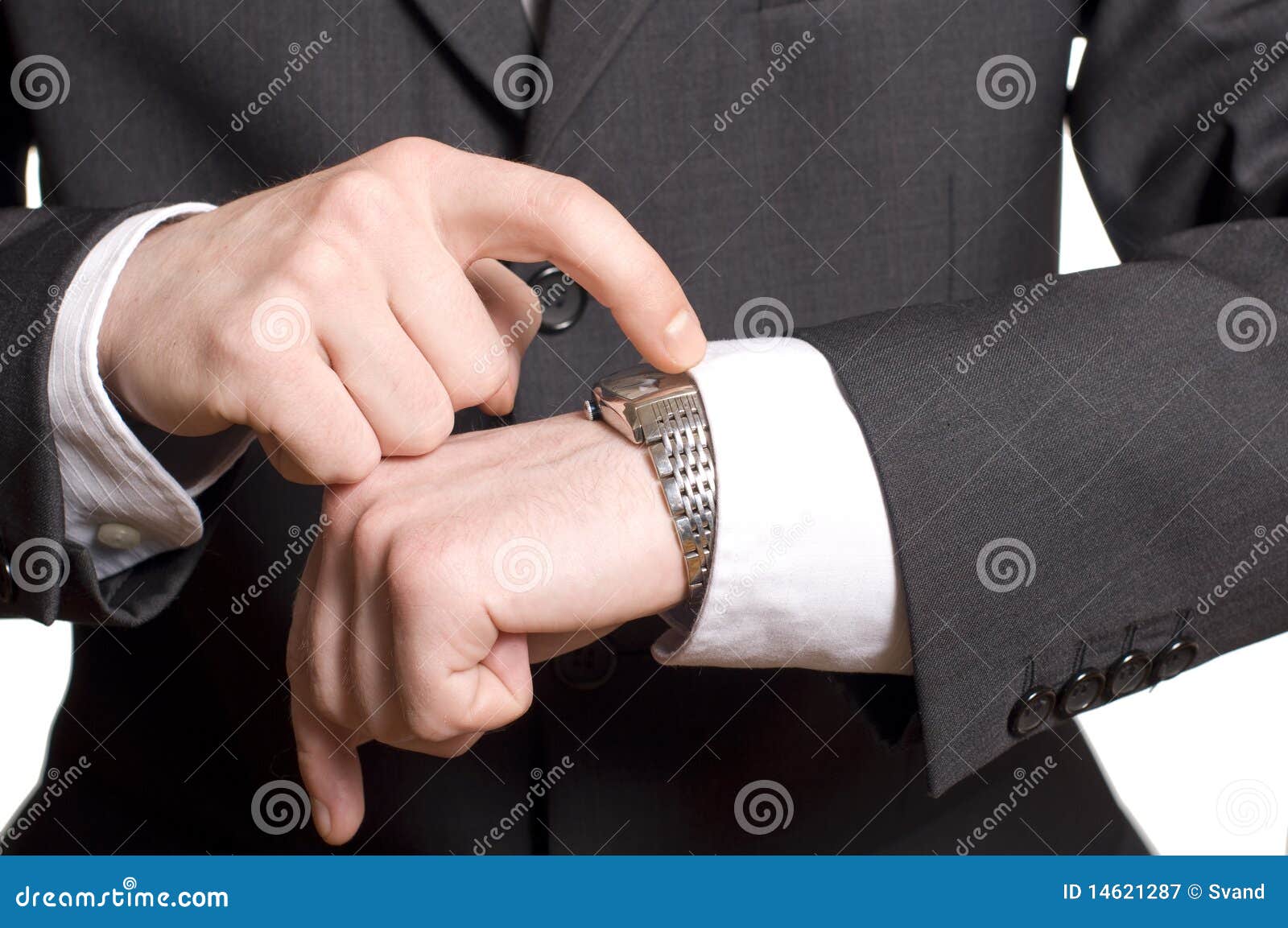 Men s hand with a watch. stock image. Image of businesswoman - 14621287