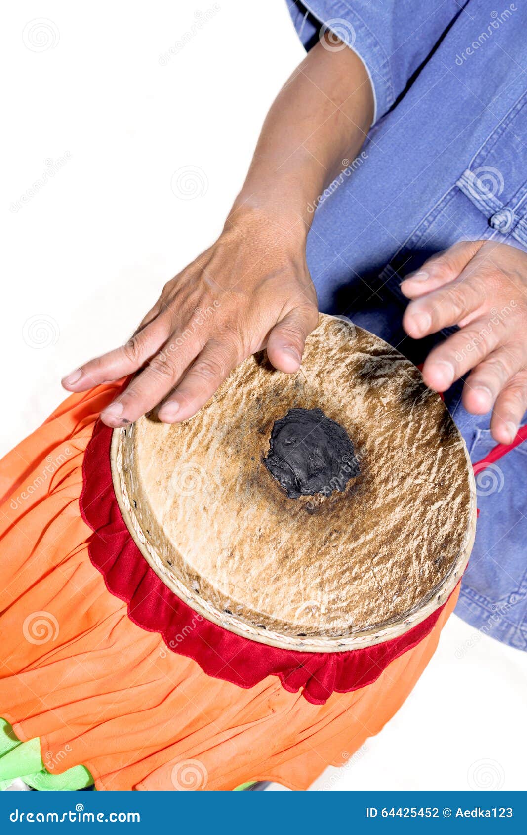 Men s hands beat the drum stock photo. Image of traditional - 64425452