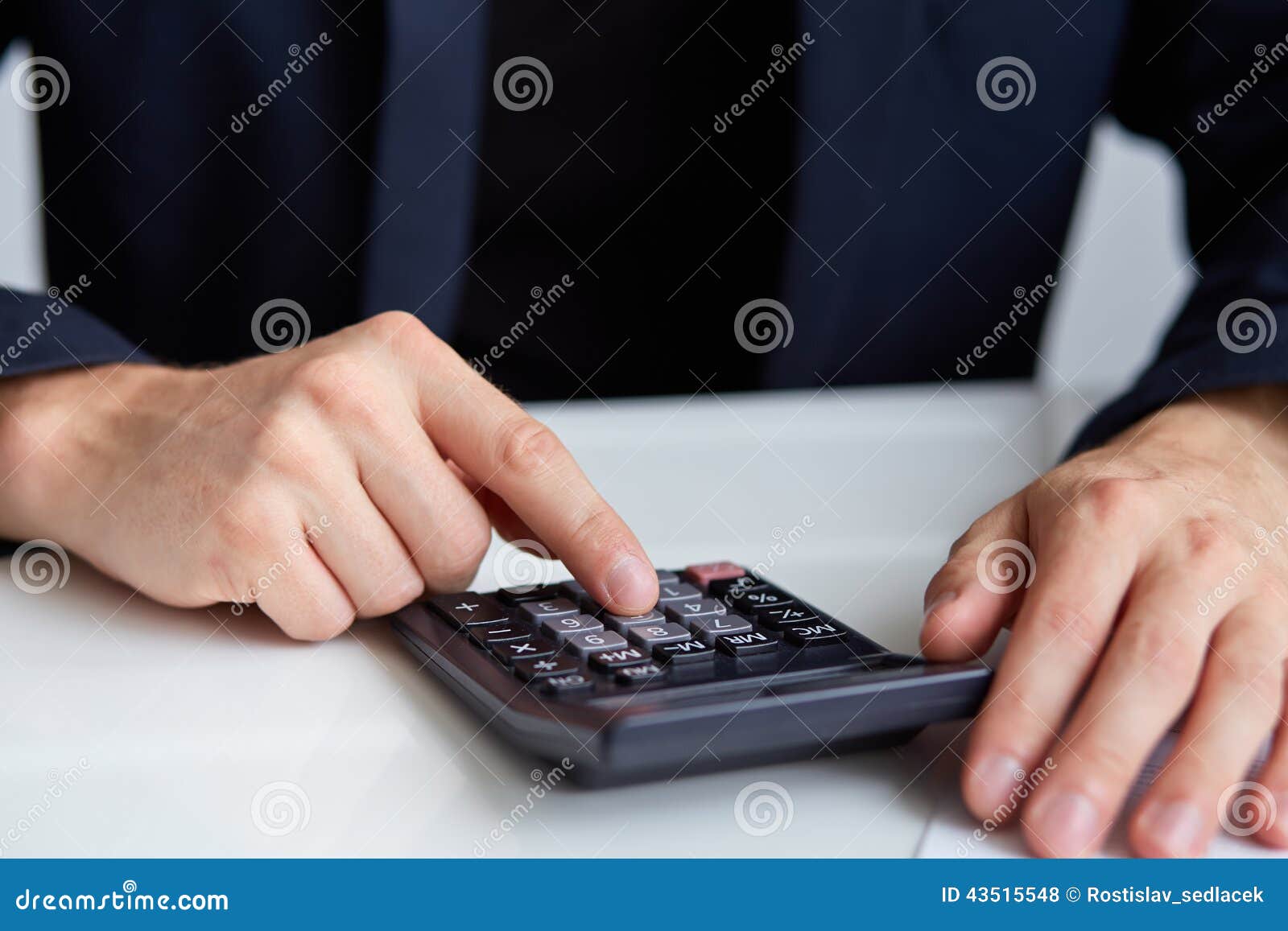 Men S Hands with Calculator Stock Photo - Image of mathematics, finance ...