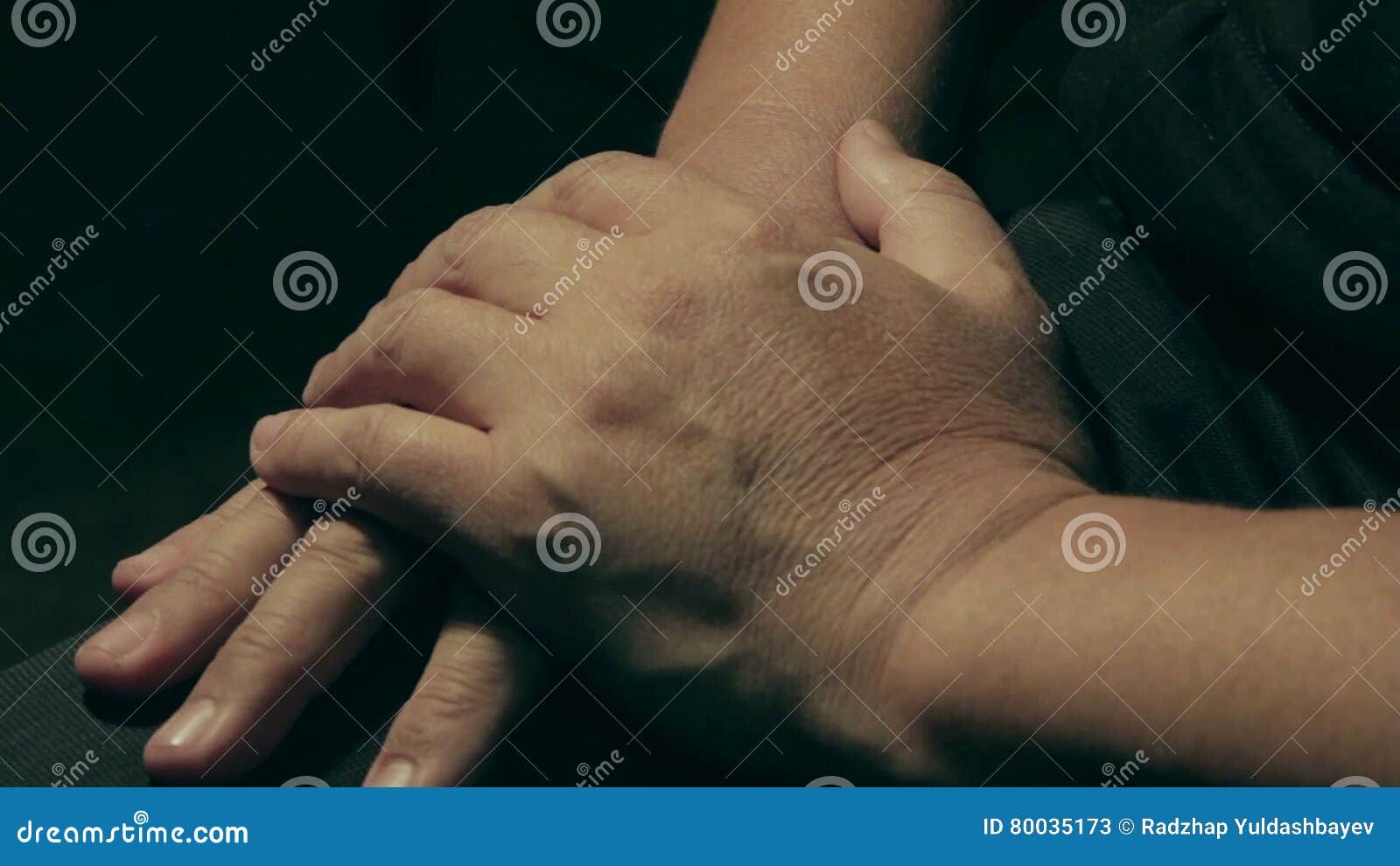 Men S Hands Tapping Hands on the Knee Stock Video - Video of genu ...