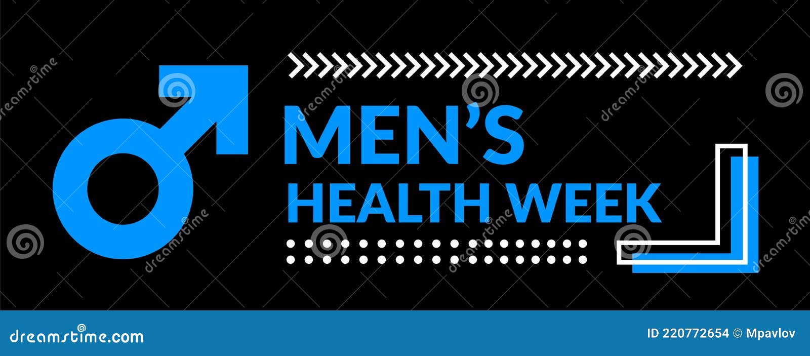 Men`s Health Awareness Week Vector Illustration Stock Vector