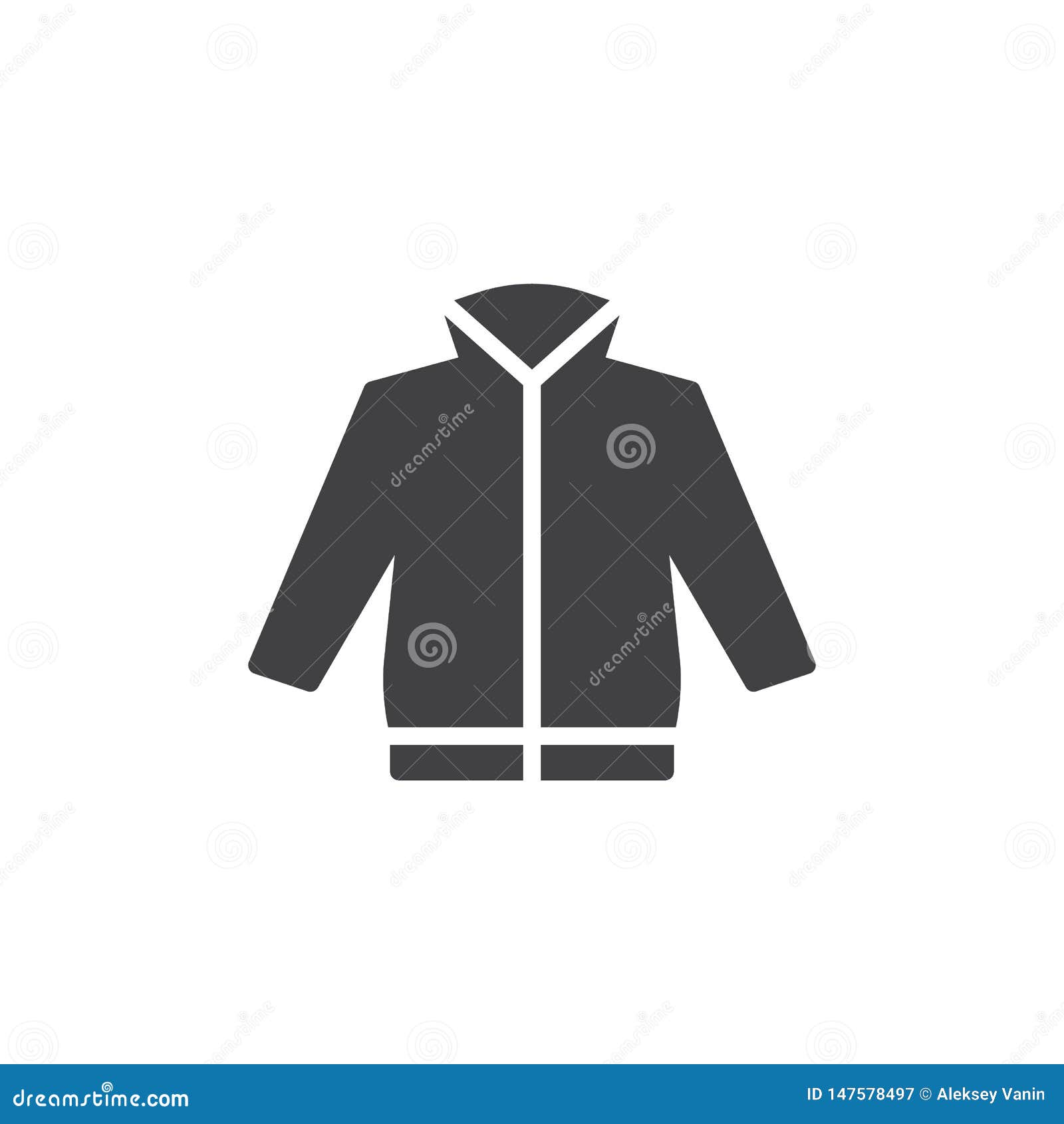 Men`s jacket vector icon stock vector. Illustration of sign - 147578497