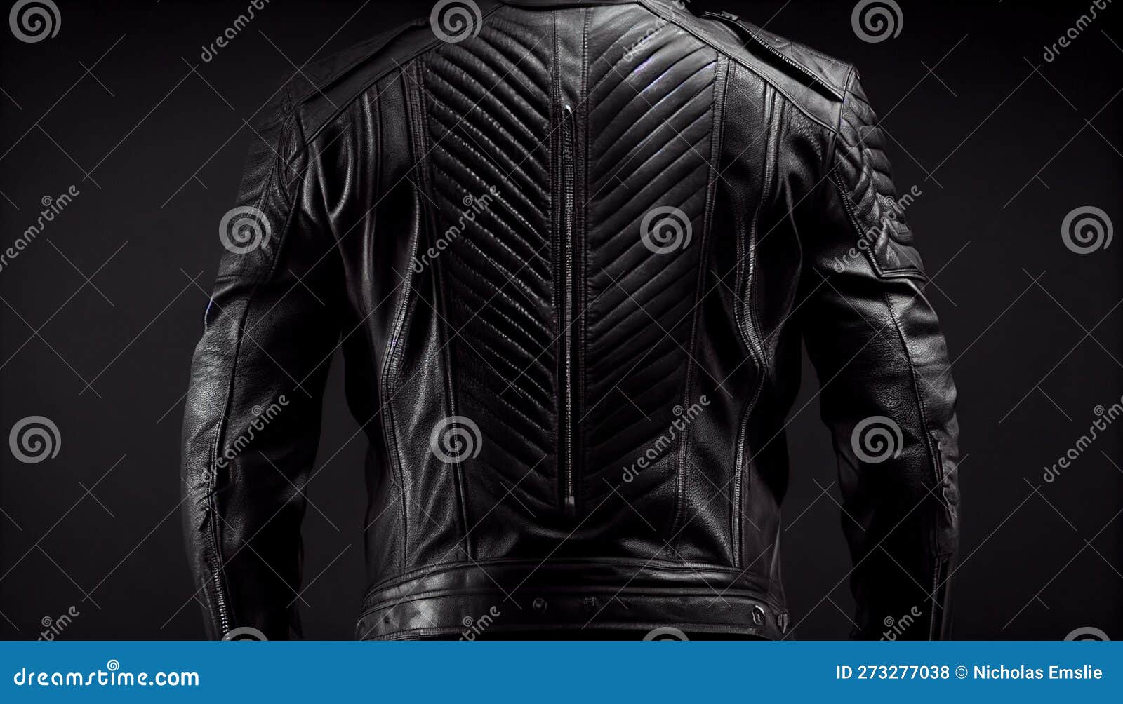 Men S Leather Jacket Ai Generated Stock Photo - Image of jacket ...