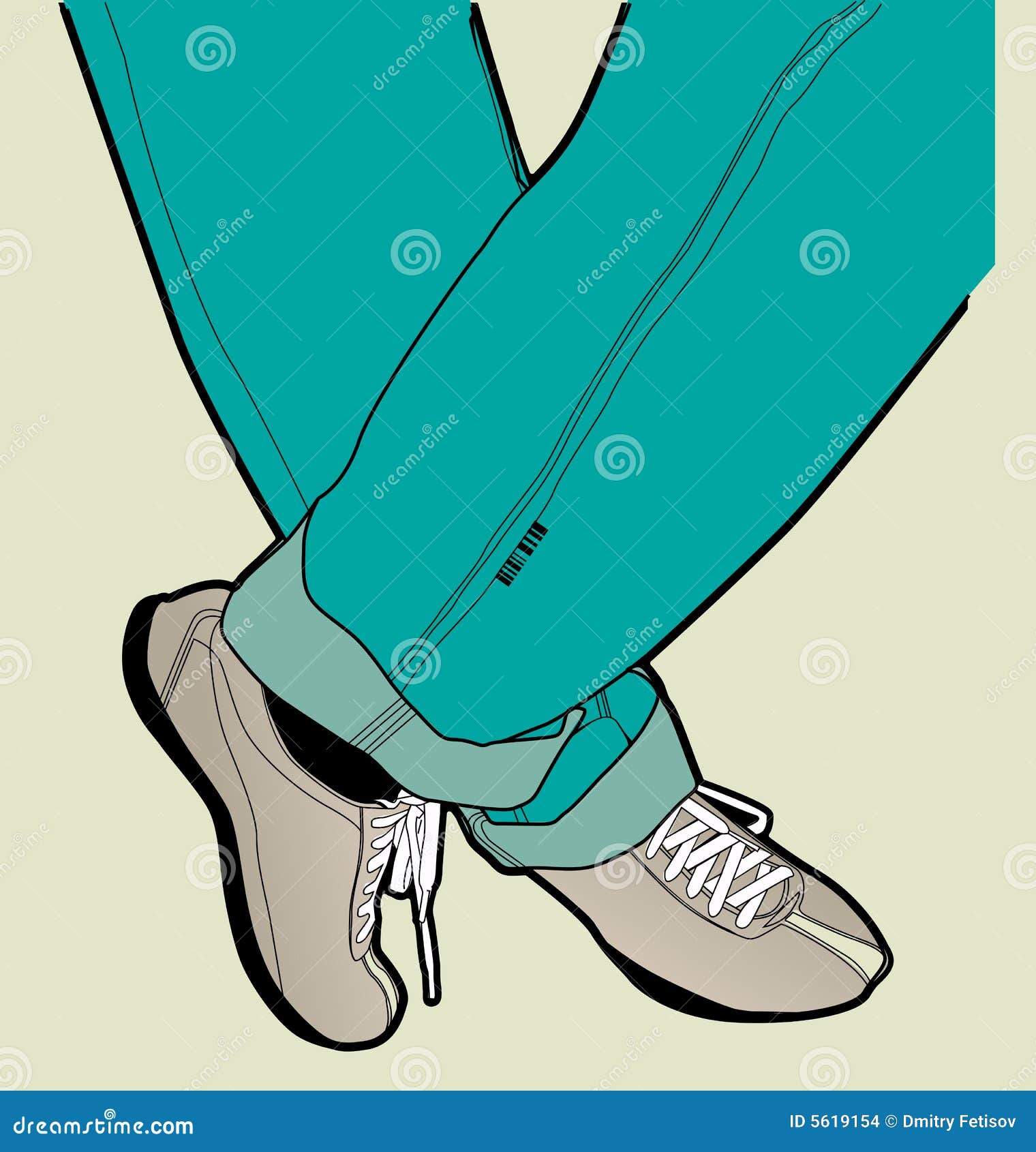 Men s legs stock vector. Illustration of customs, pants - 5619154