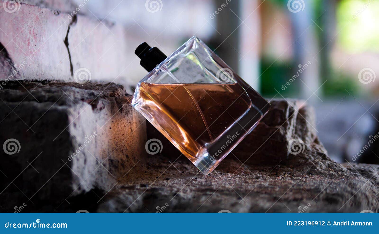 Men`s Perfume in a Jar on Old Bricks Stock Photo - Image of aromatic ...