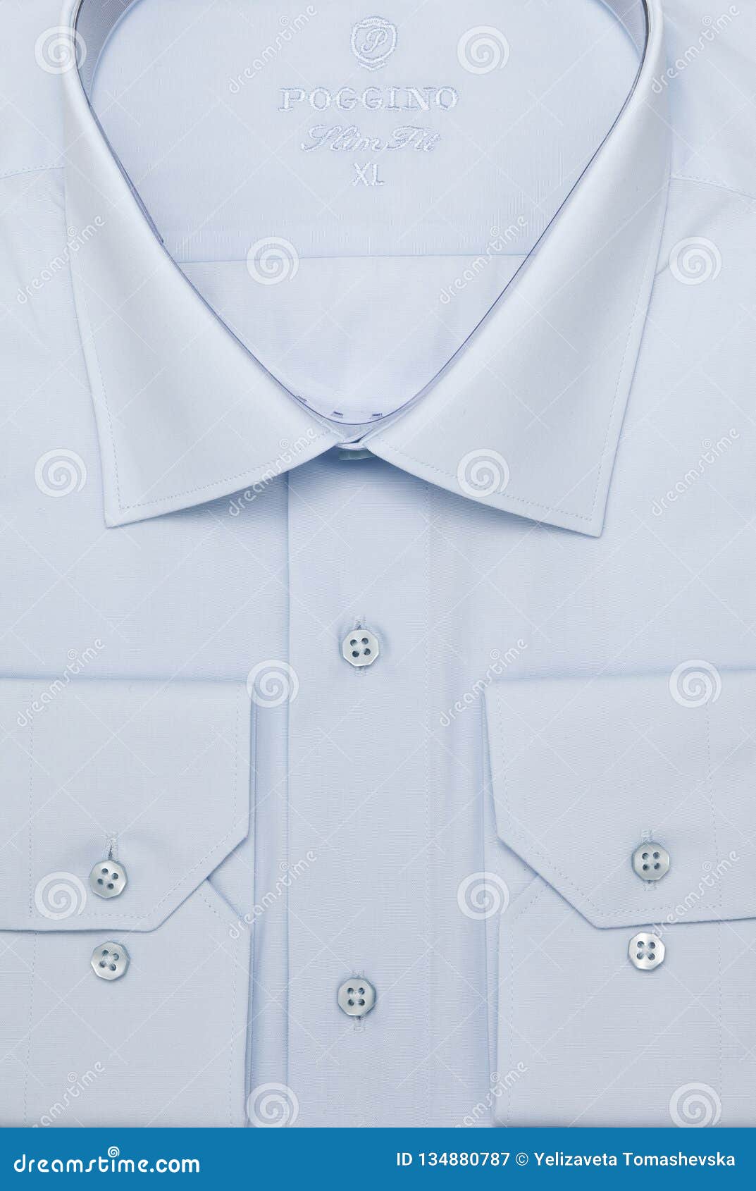Men`s Shirt in Packing Close-up Macro Top View Editorial Photography ...