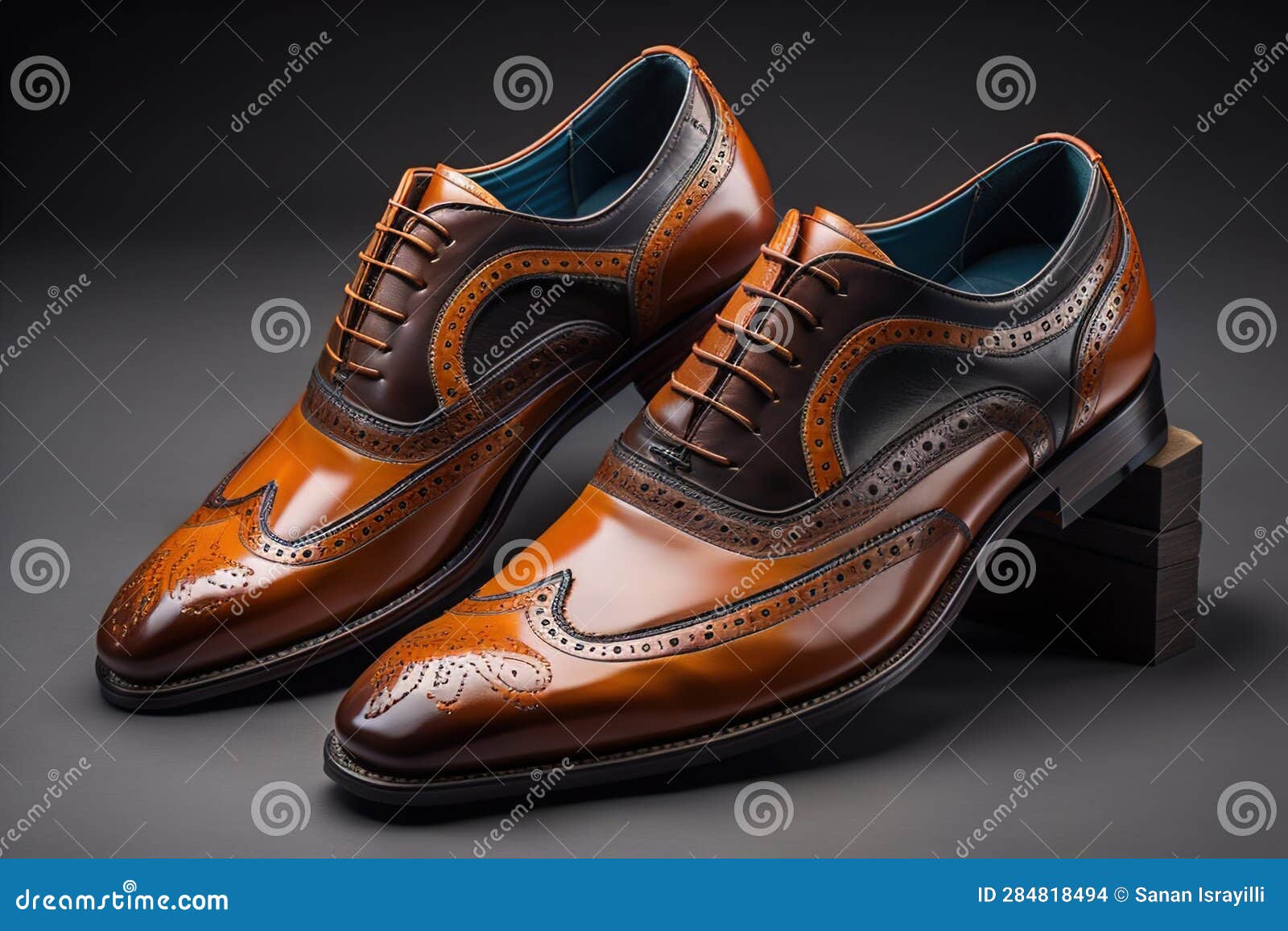 Men S Shoes on a Solid Colour Background. Studio Shot Stock Photo ...