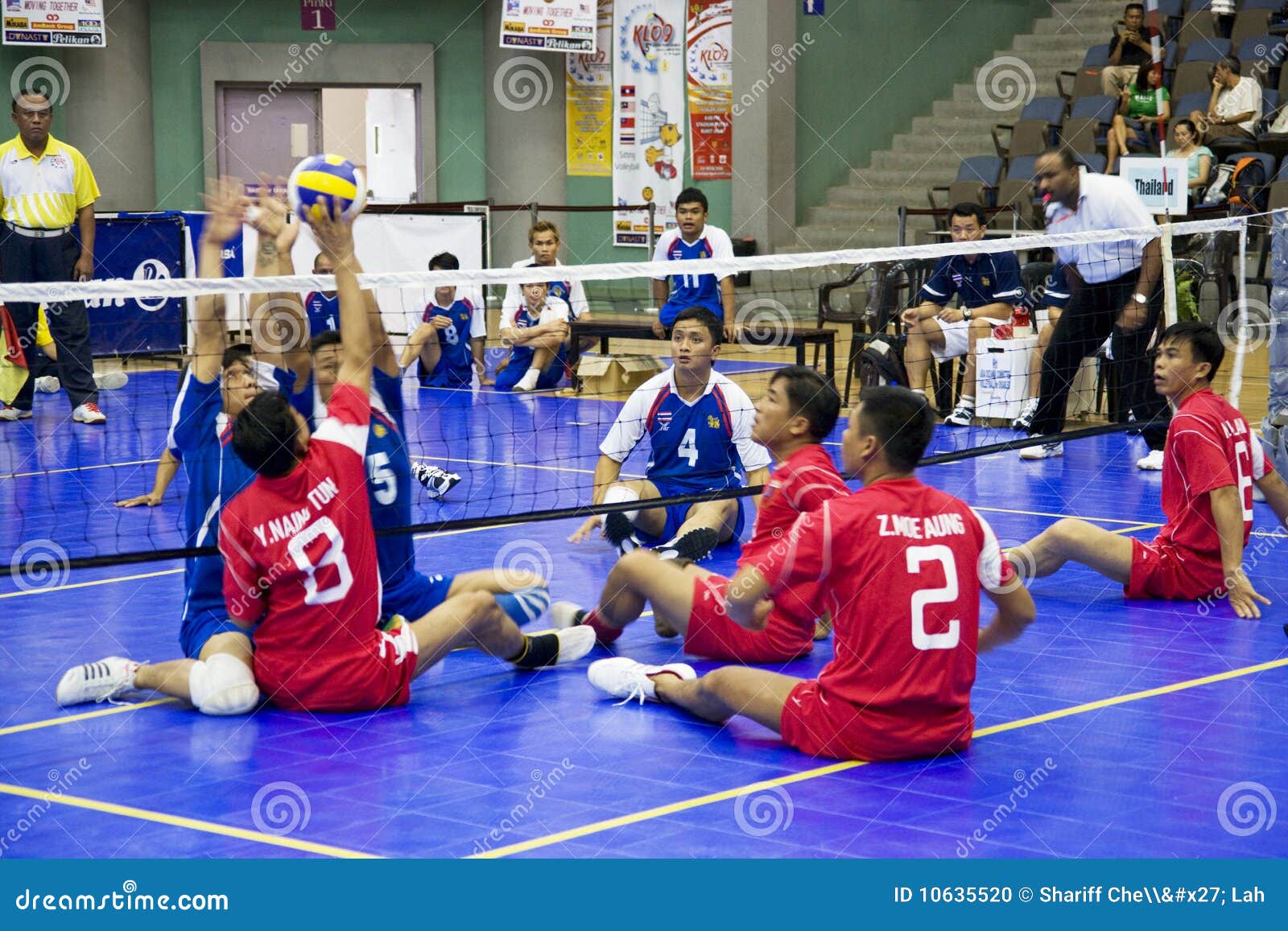 Men S Sitting Volleyball (Blurred) Editorial Image - Image of match ...