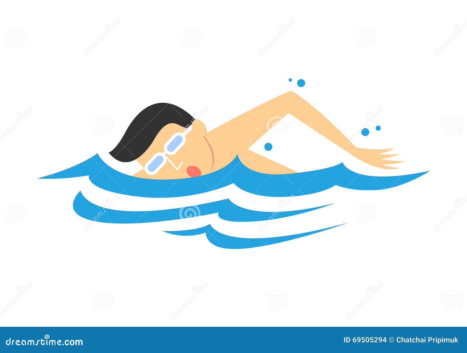 Men s Swimming, vector stock vector. Illustration of sport - 69505294