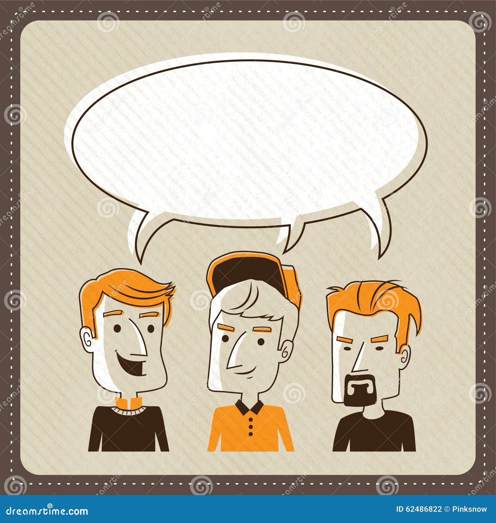 Men s talk stock vector. Illustration of people, text - 62486822