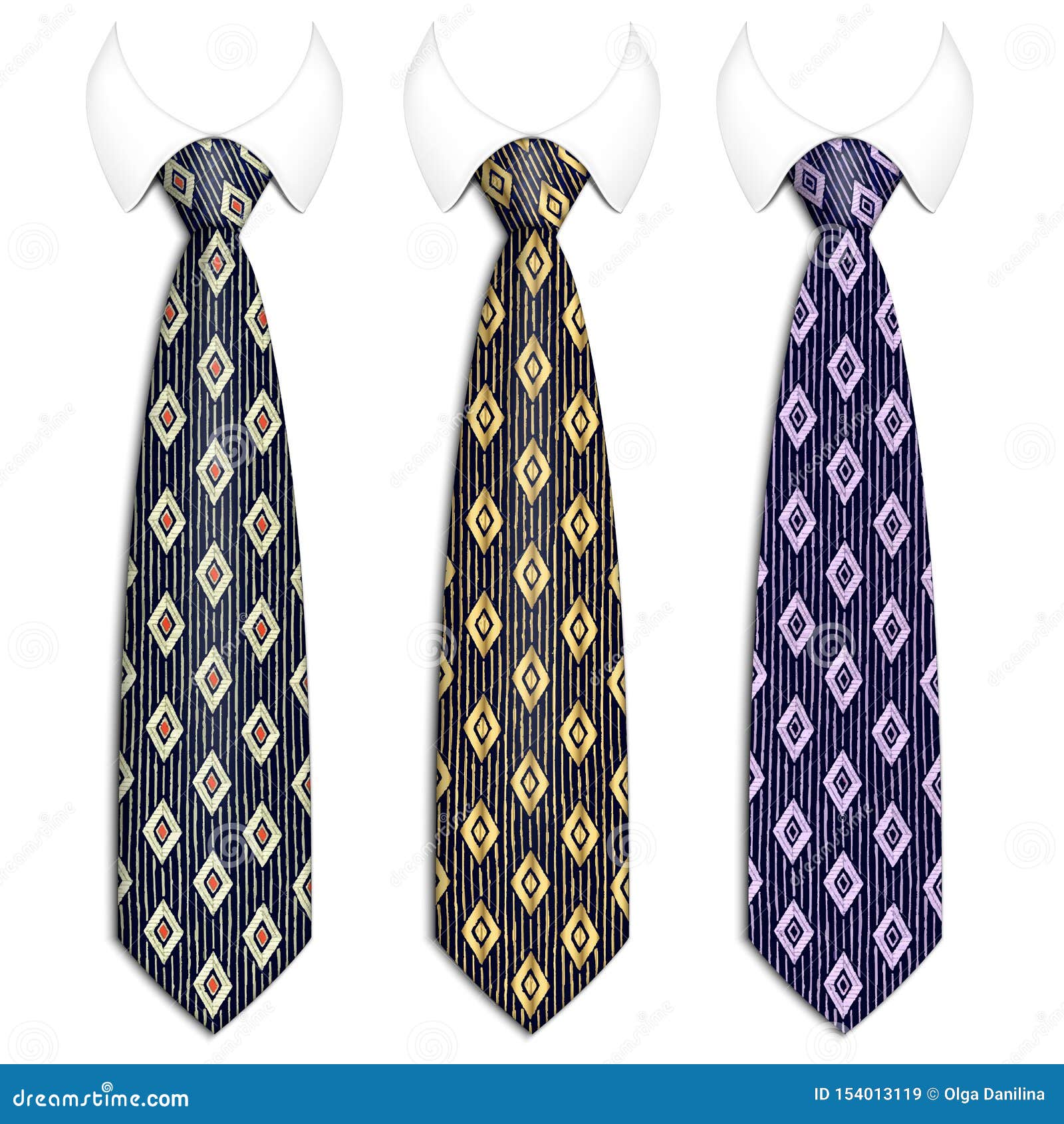 Men s ties set 9 stock vector. Illustration of business - 154013119