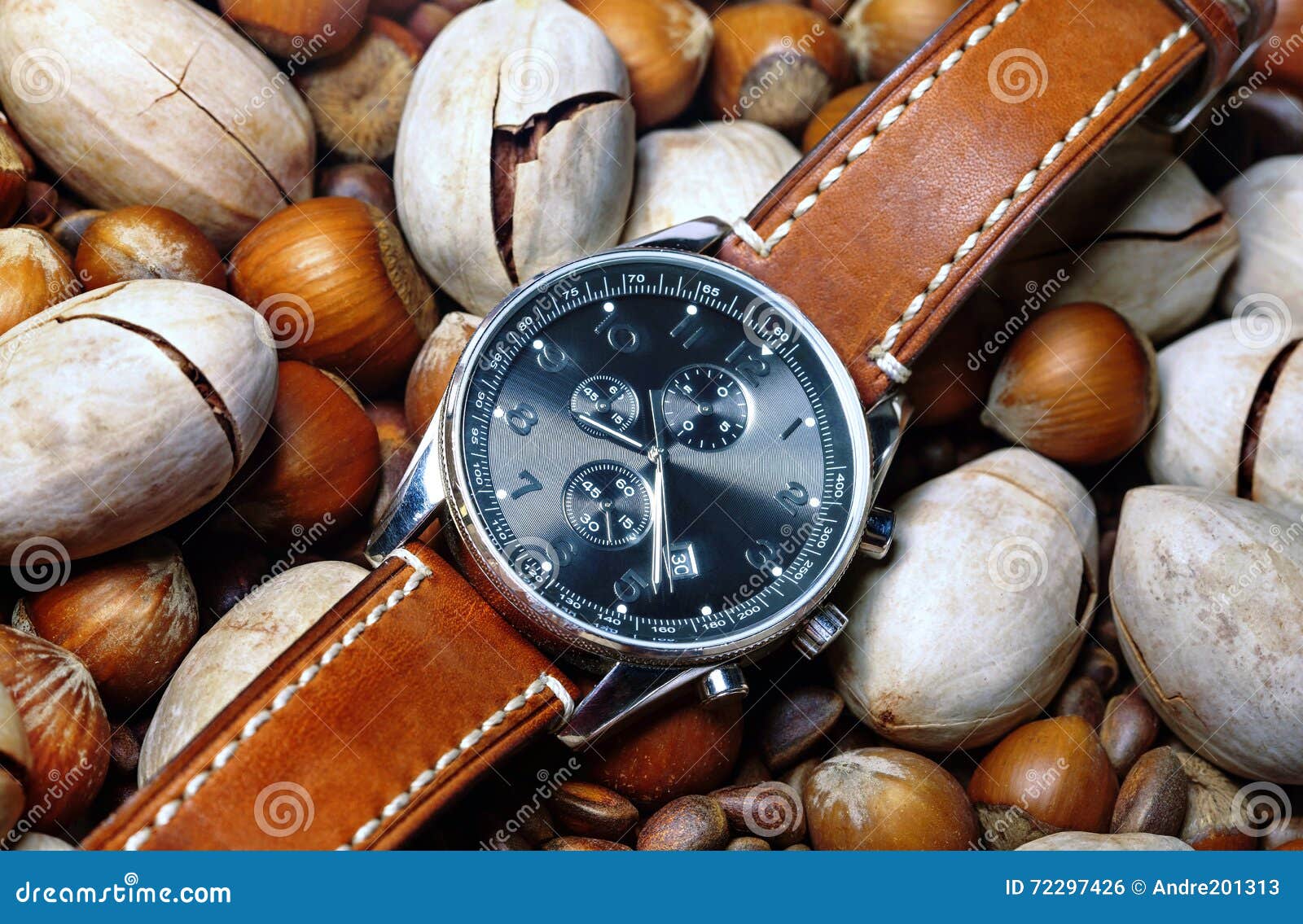 Men s watch close up stock photo. Image of minute, elegant - 72297426