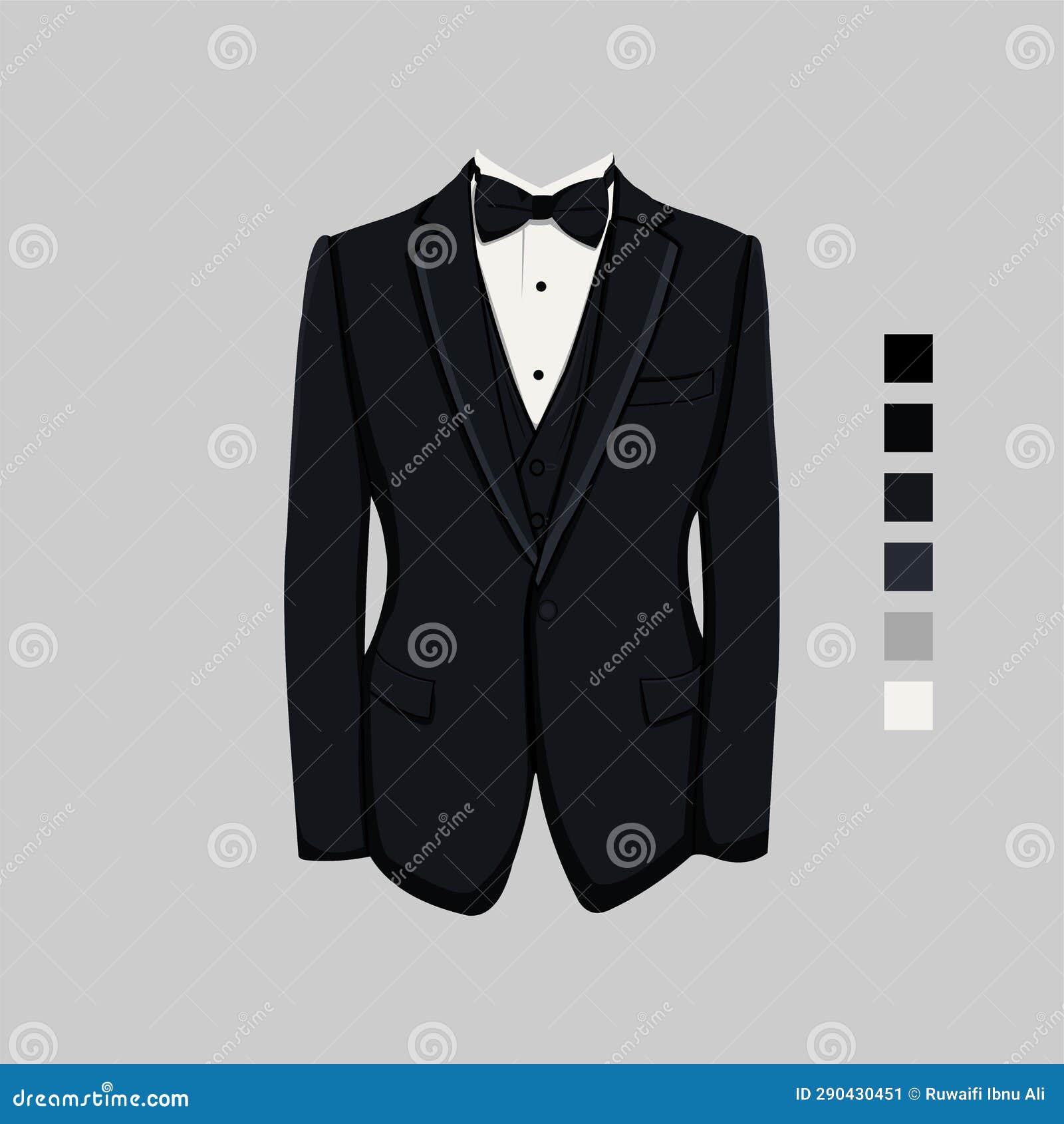 Men S Wedding Suits and Tuxedos. Collection. Vector Illustration. Stock ...