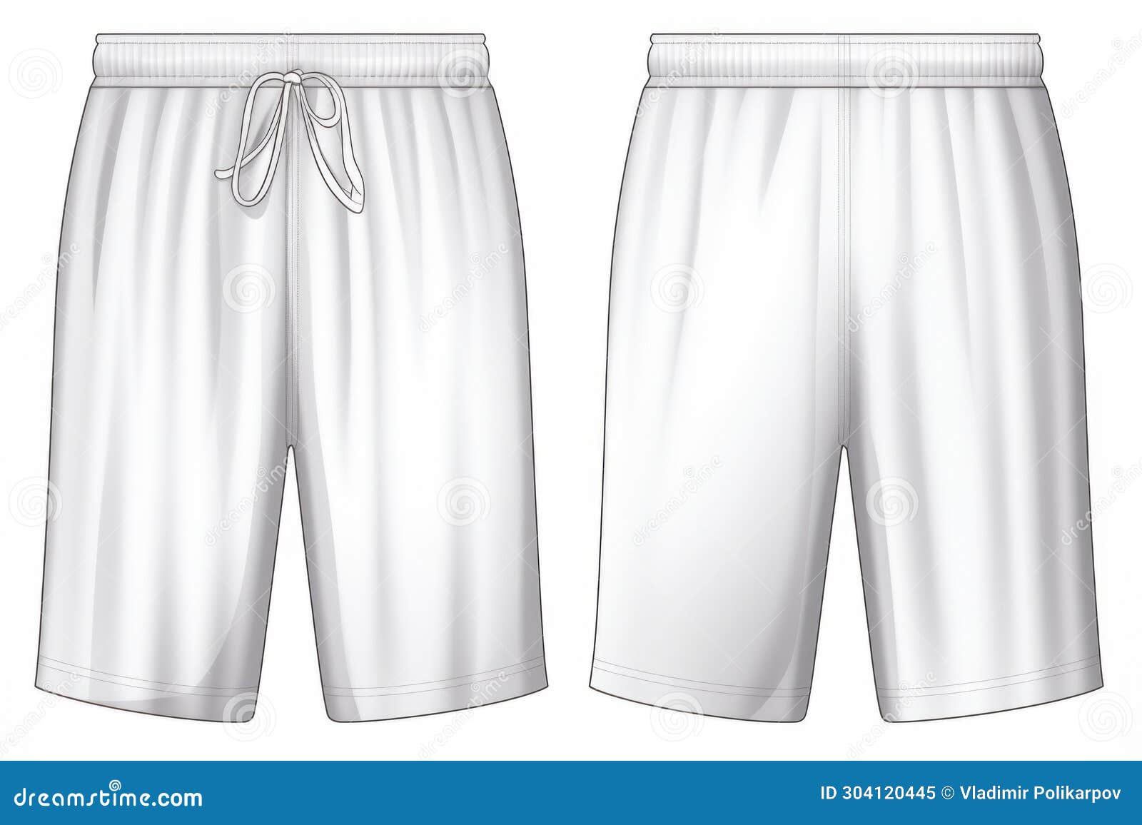 Men S White Shorts on a Plain White Background. Versatile and Suitable ...