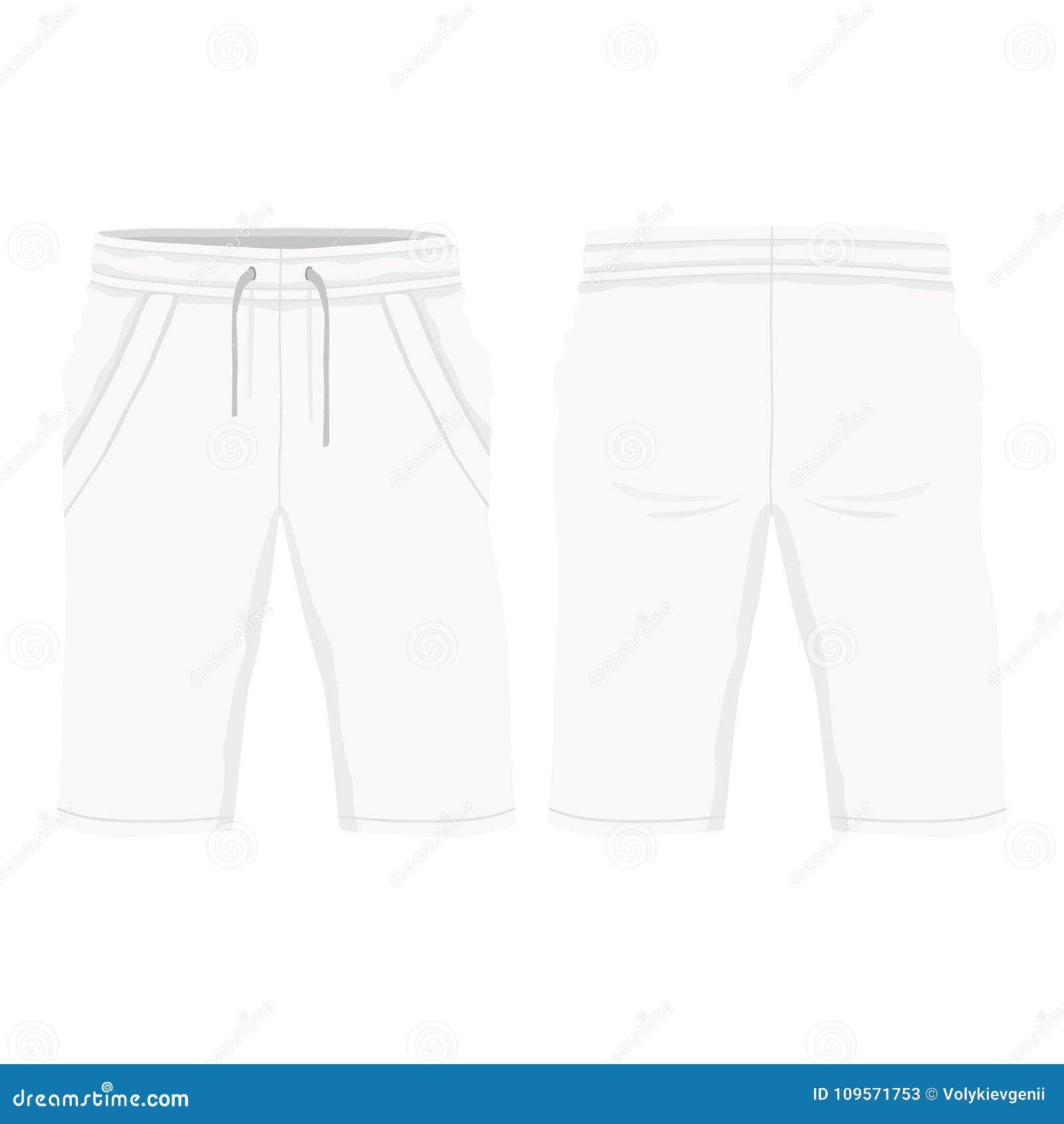 Sport Shorts With Compression Inner Tights Design Vector Template ...