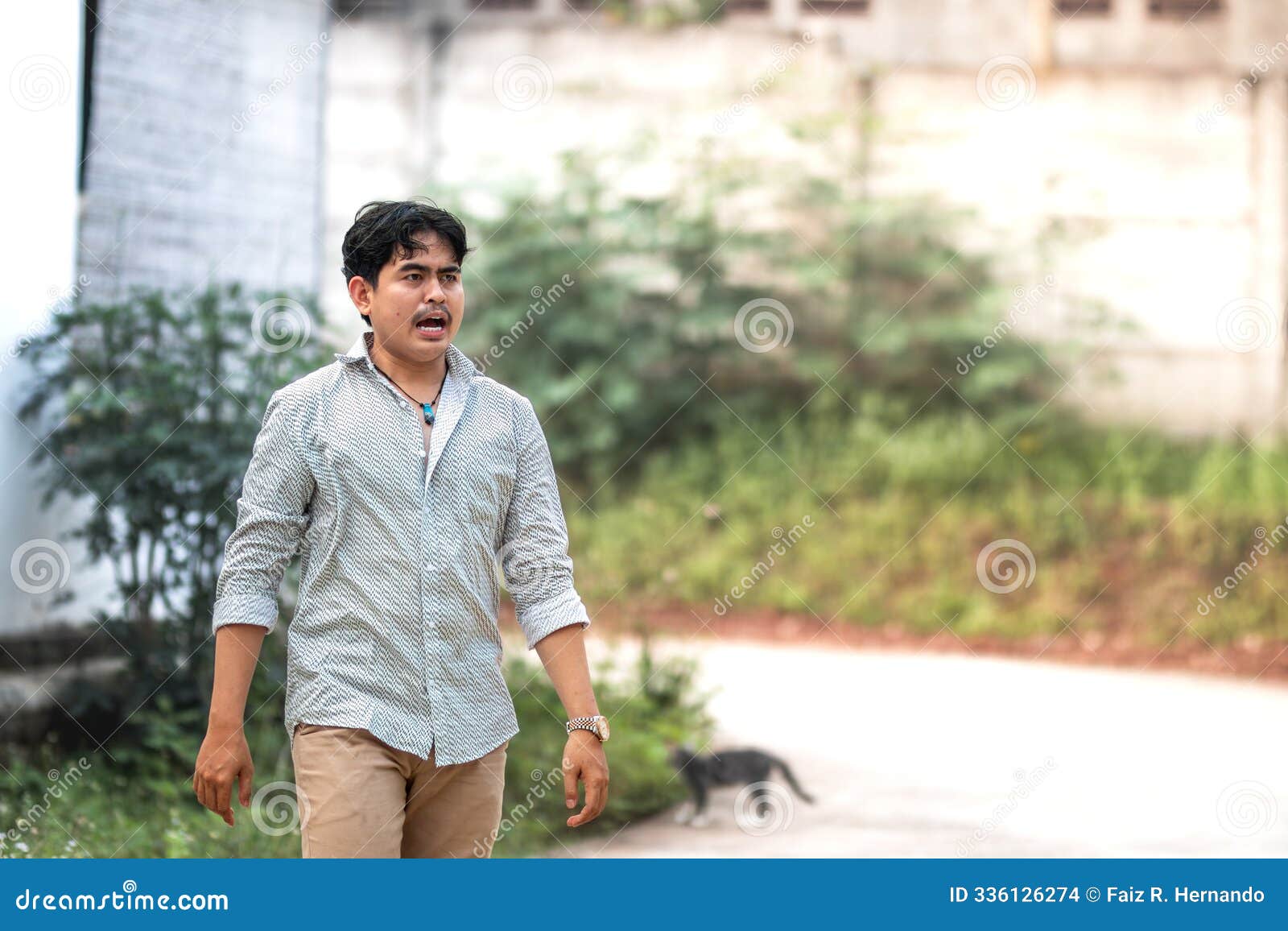 Men Screaming Trying To Stop Someone. a Man Yelling and Shouting at ...