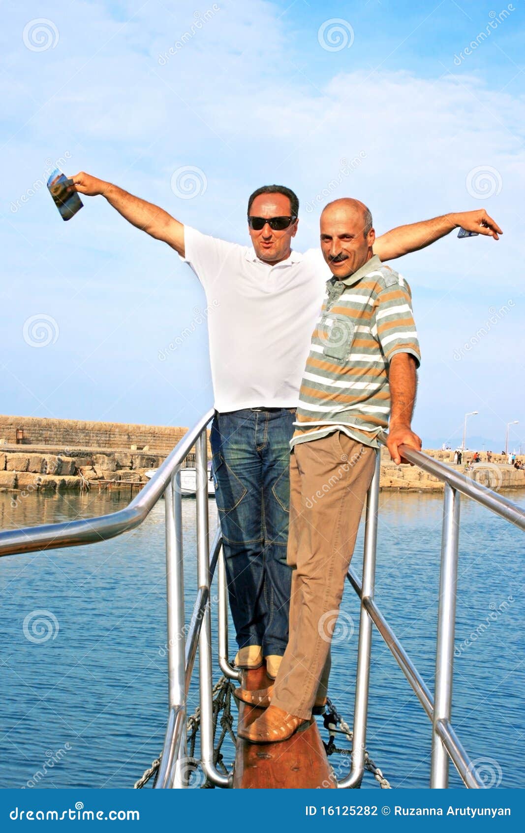 Men on ship stock photo. Image of speed, south, male - 16125282