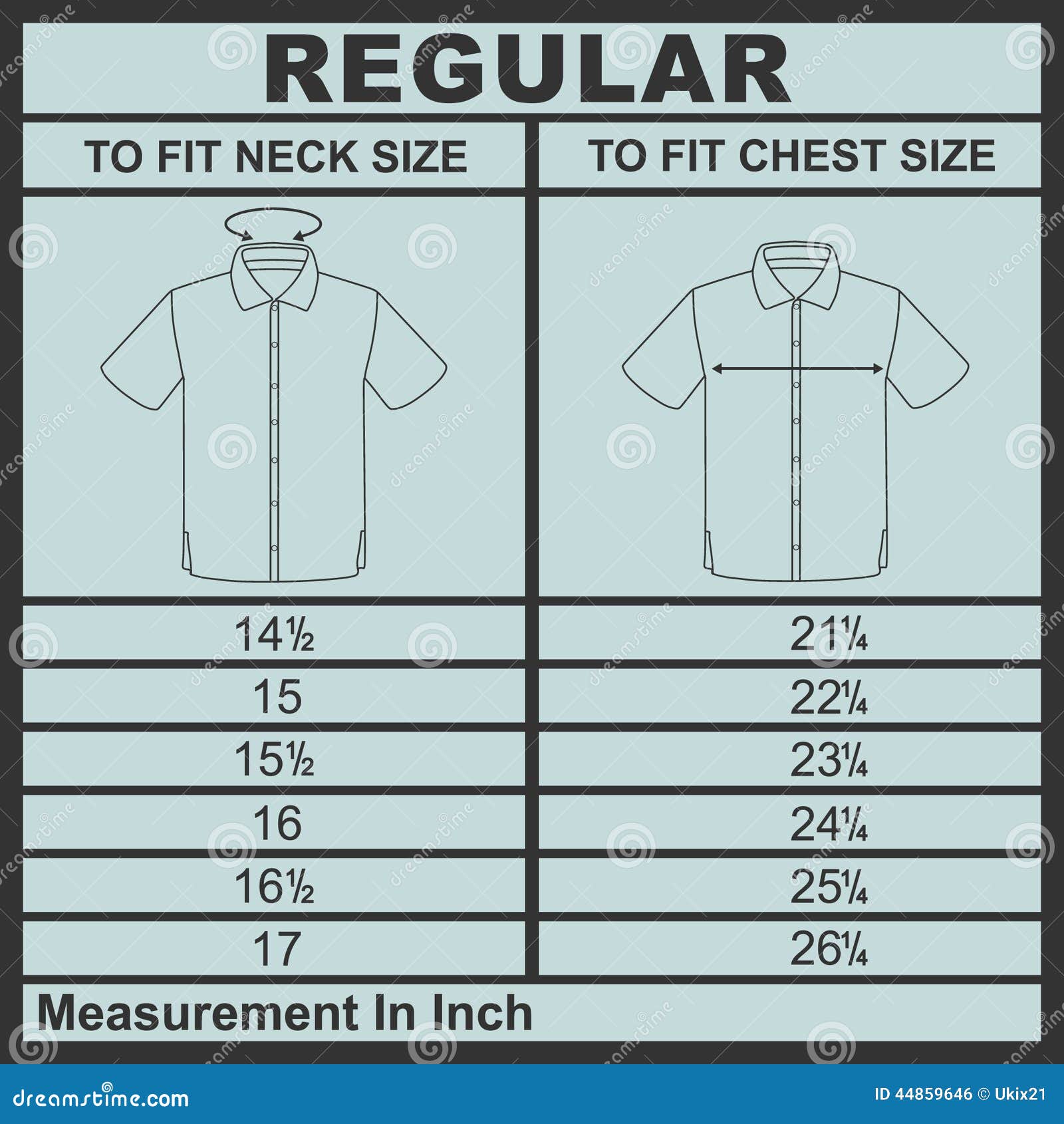 Men shirt diagram size stock vector. Illustration of industries - 44859646