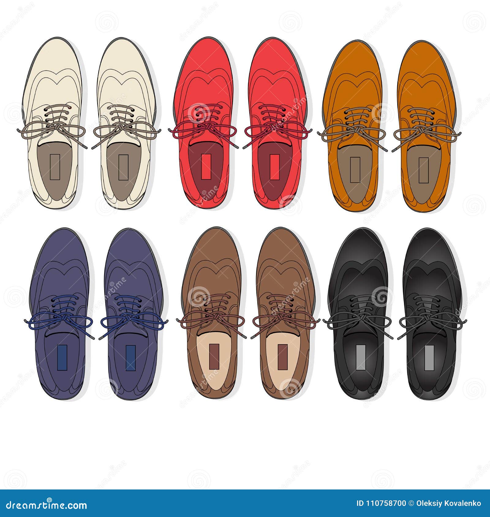 Men Shoes Illustration Isolated Stock Vector - Illustration of ...