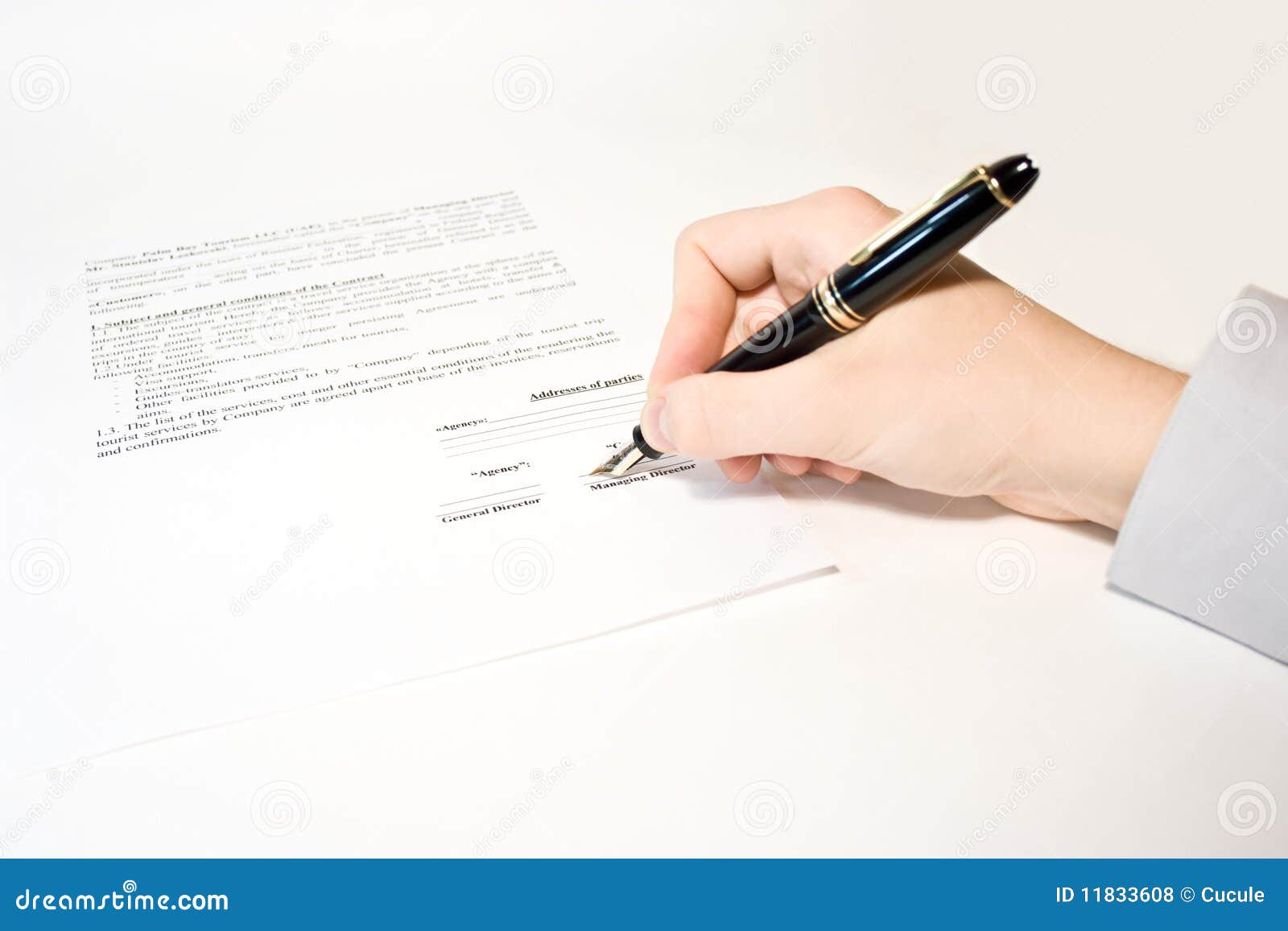 Men sign contract stock photo. Image of negotiations - 11833608